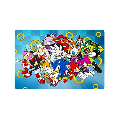 DEYOU Video Game Sonic Doormat Outdoor Indoor Floor Mats Non-Slip ...