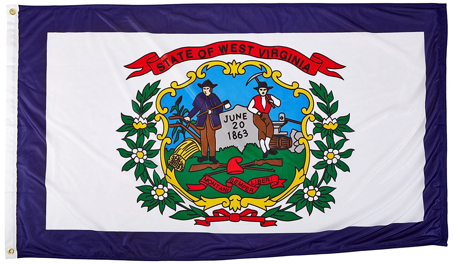 DEYOU West Virginia Superknit Flag 3x5 Feet Banner Flag - Walmart.com