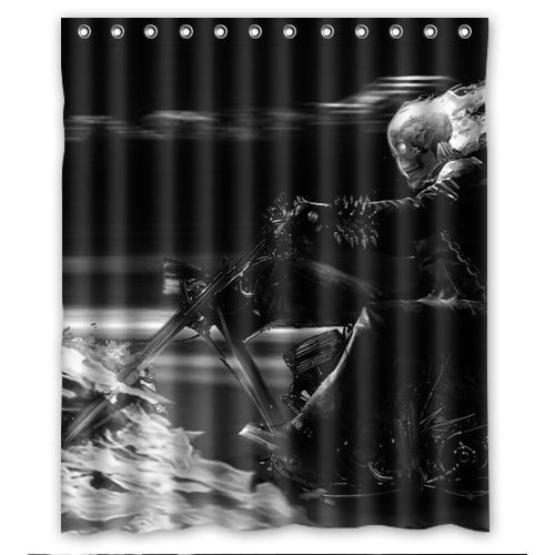 DEYOU flying motorcycle Shower Curtain Polyester Fabric Bathroom Shower ...