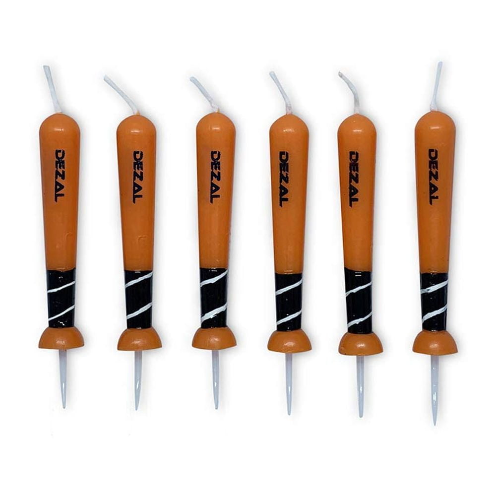 DEZAL Orange Baseball Bat and Softball BSL1 Bat Candles for Baseball ...