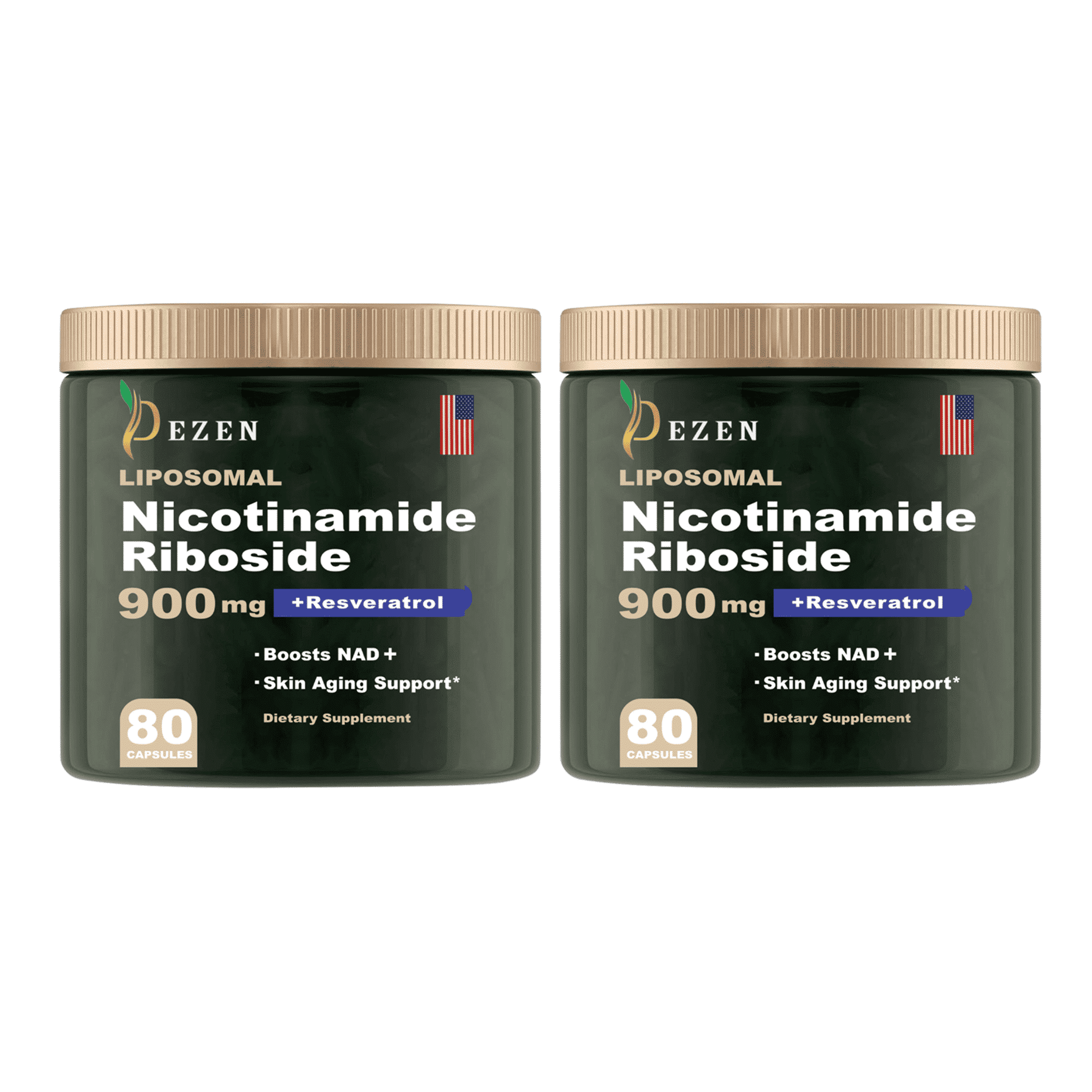 DEZEN 2Pcs NAD+ Supplement Alternative, Liposomal Nicotinamide Riboside ...