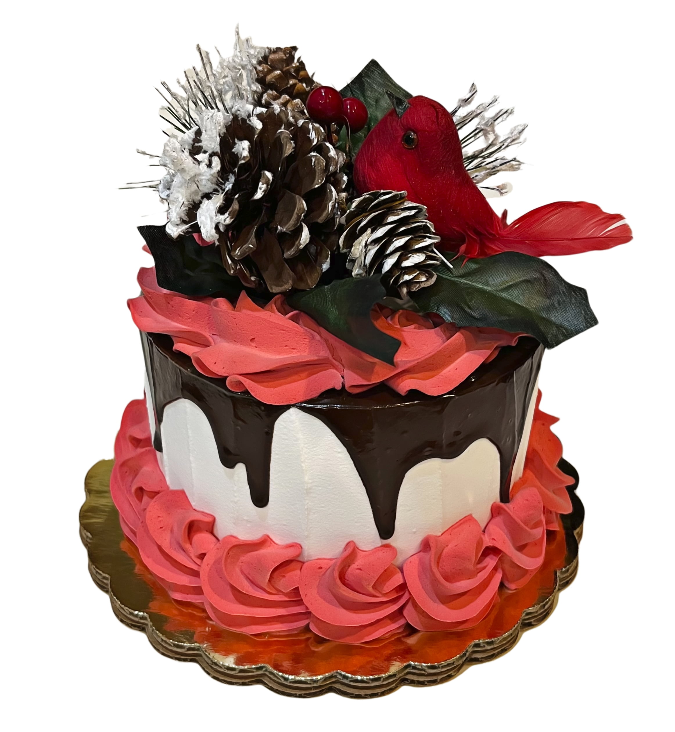 DEZICAKES Christmas Cake Fake Cake Prop Decoration Dezicakes 6" Cake ...