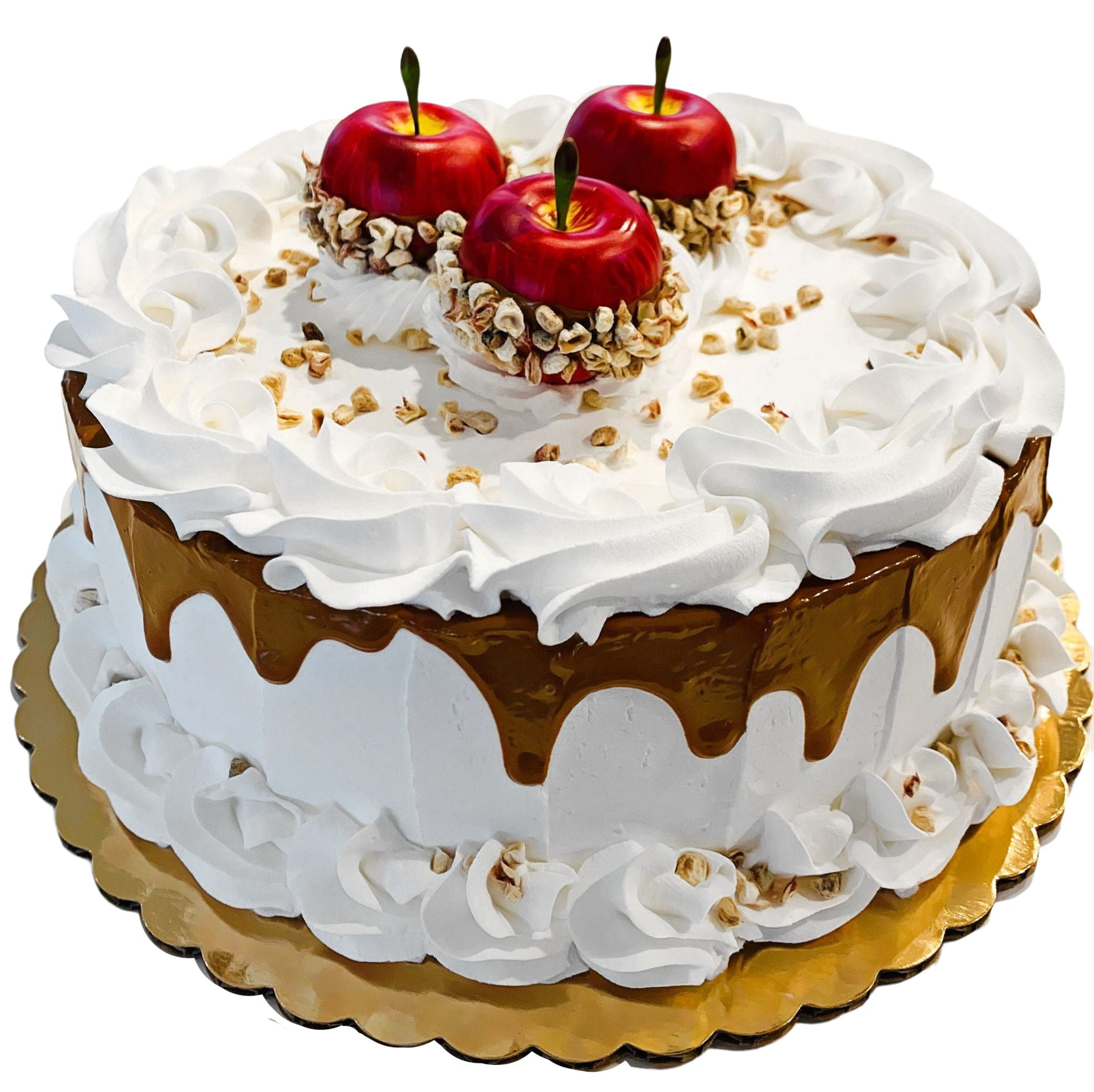 DEZICAKES Fake Cake Carmel Apple Fake Cake Fall Display Faux for home ...