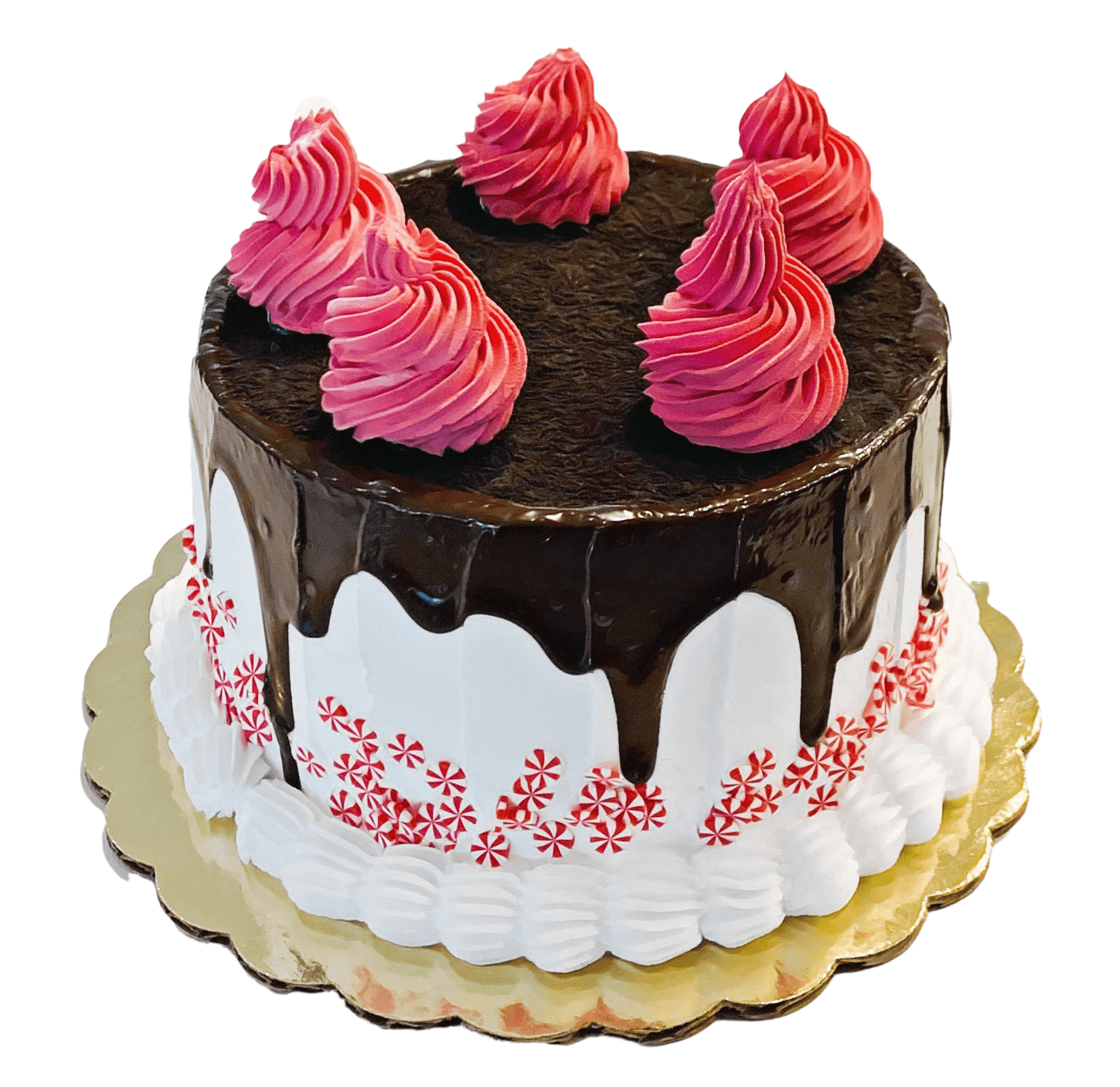 DEZICAKES Fake Cake Chocolate Peppermint Christmas Cake- Fake Cake Prop ...