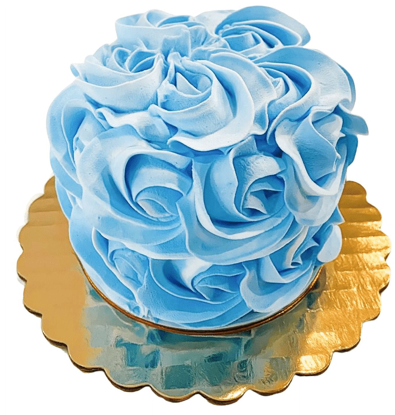 Fake Blue Rosette Birthday Cake Topper, by Dezicakes - Walmart.com
