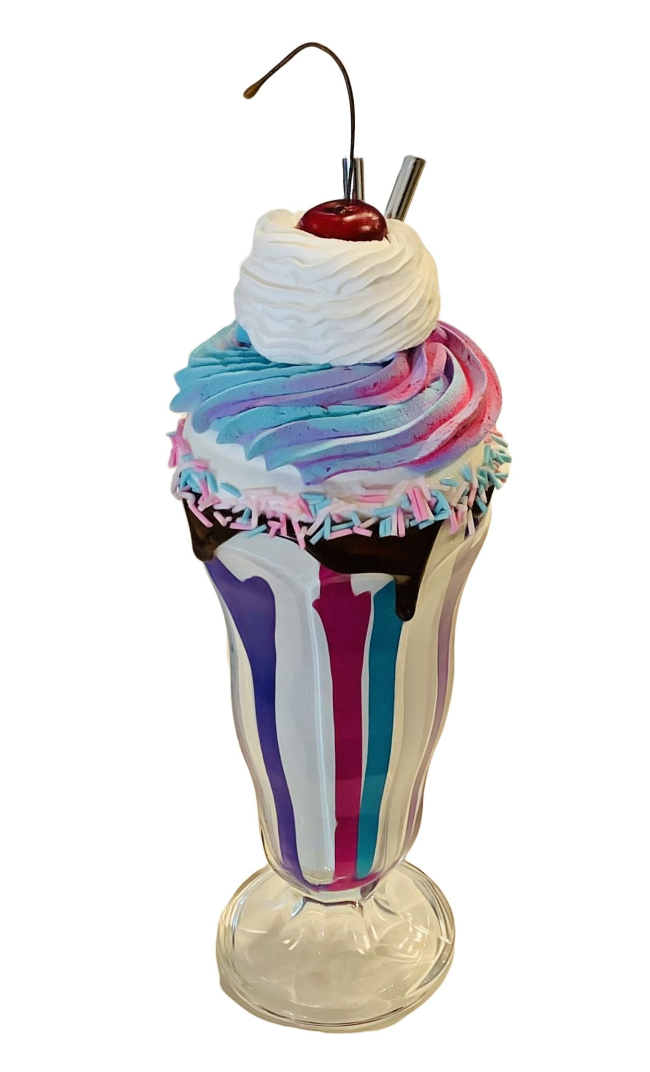 DEZICAKES Fake Milkshake Razzmic Berry CraziShake Tall Glass Parfait ...