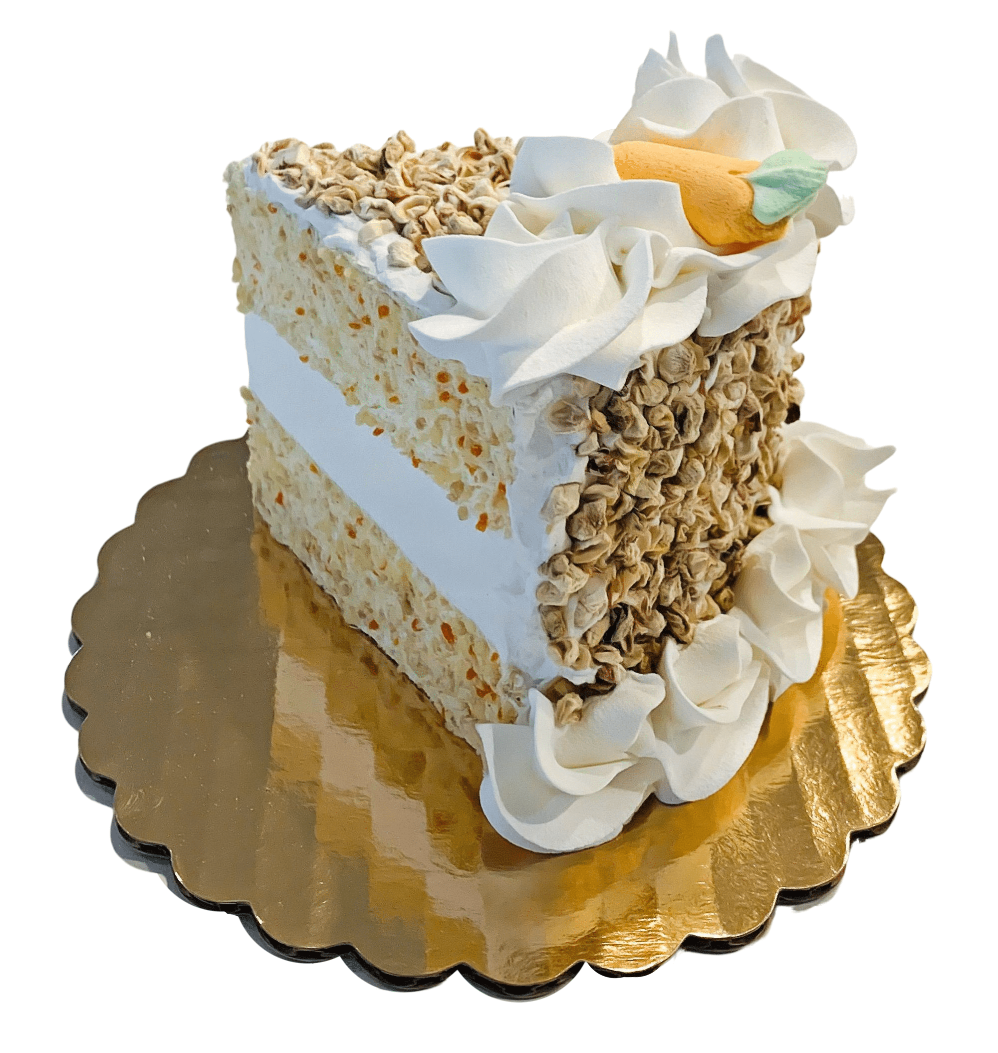 DEZICAKES Piece of Fake Cake Carrot Cake Slice Prop Decoration ...