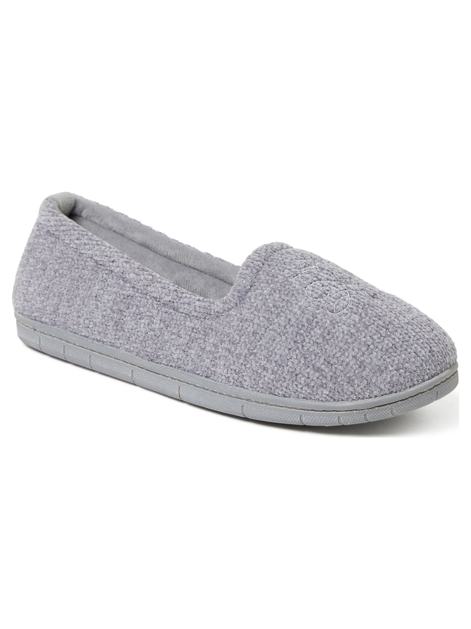 DF by Dearfoams Rachel Chenille Closed Back Slippers with Memory Foam ...