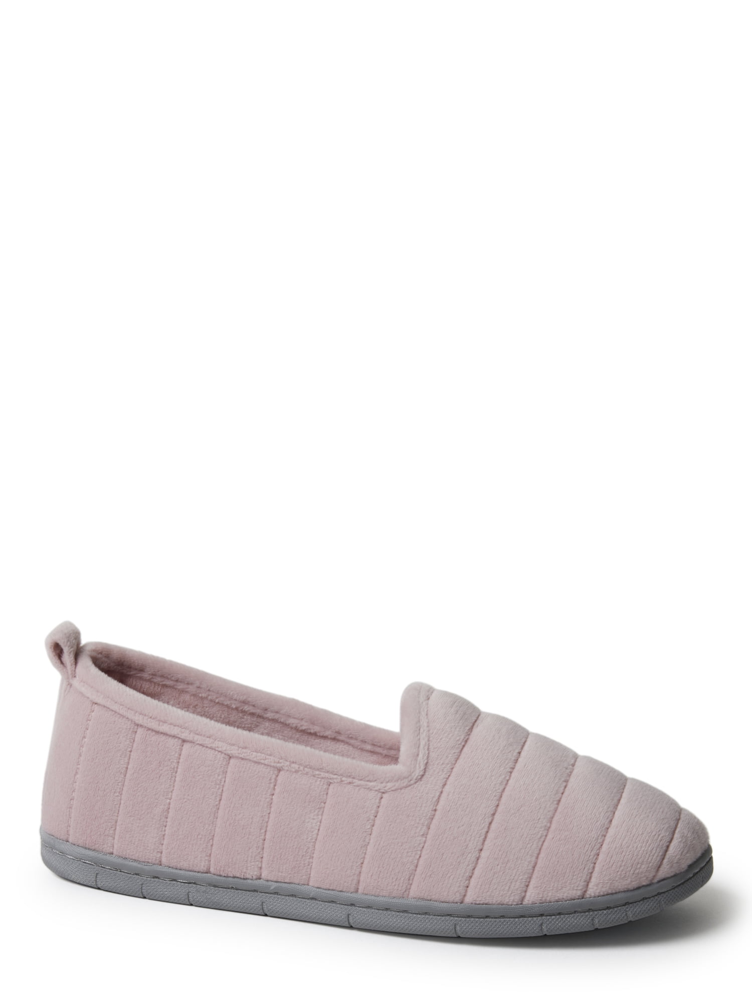 DF by Dearfoams Women's Rachel Quilted Velour Slippers - Walmart.com