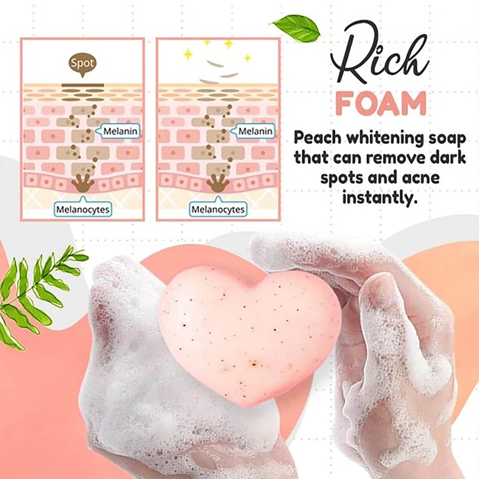 DFC Buttocks Scented Milkypeach Soap Natural Soap PeachGlory Peach ...