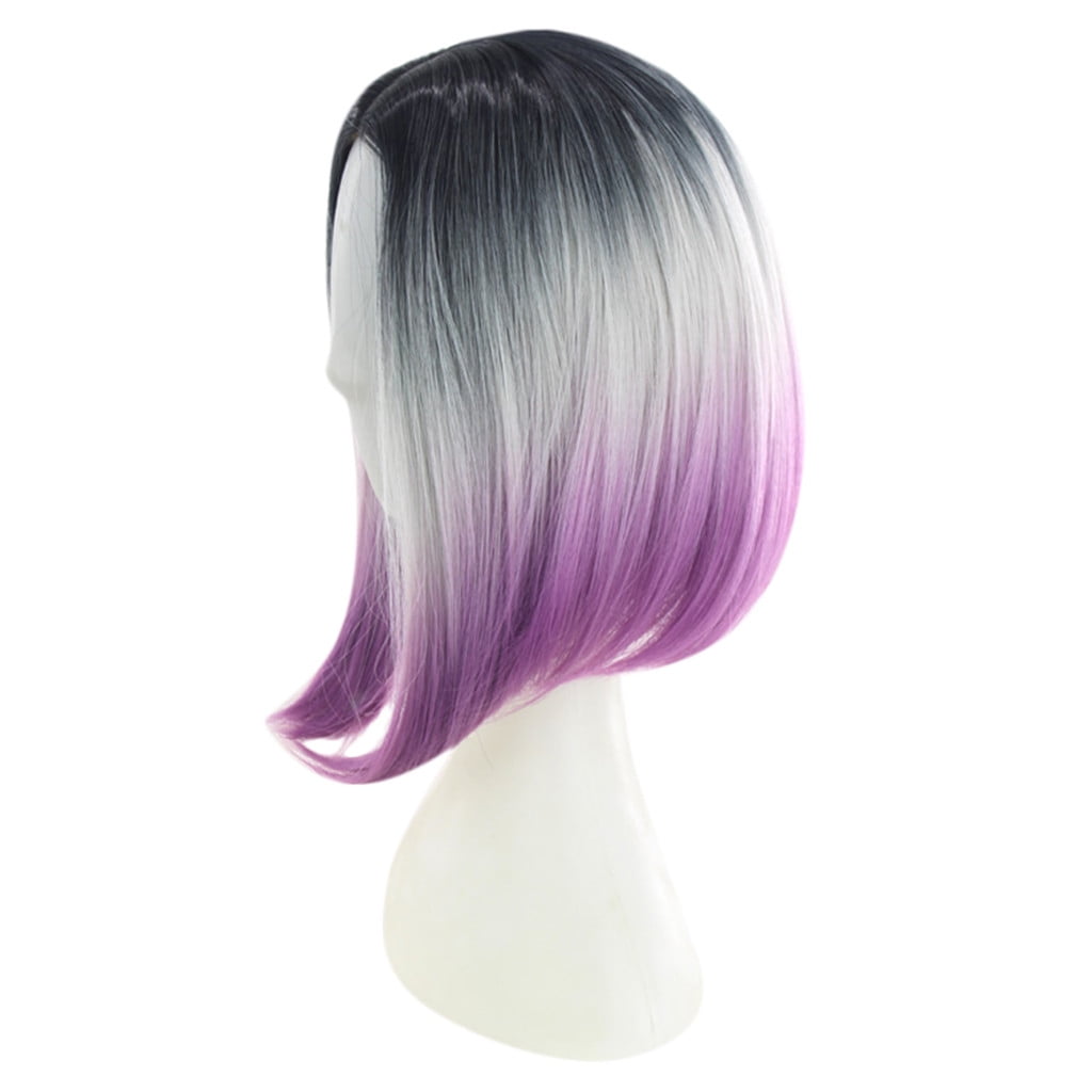 DFC Hair Color Natural Wigs Fashion Dyeing Short BOB Mix Synthetic For ... DFC Hair Color Natural Wigs Fashion Dyeing Short BOB Mix Synthetic For ...
