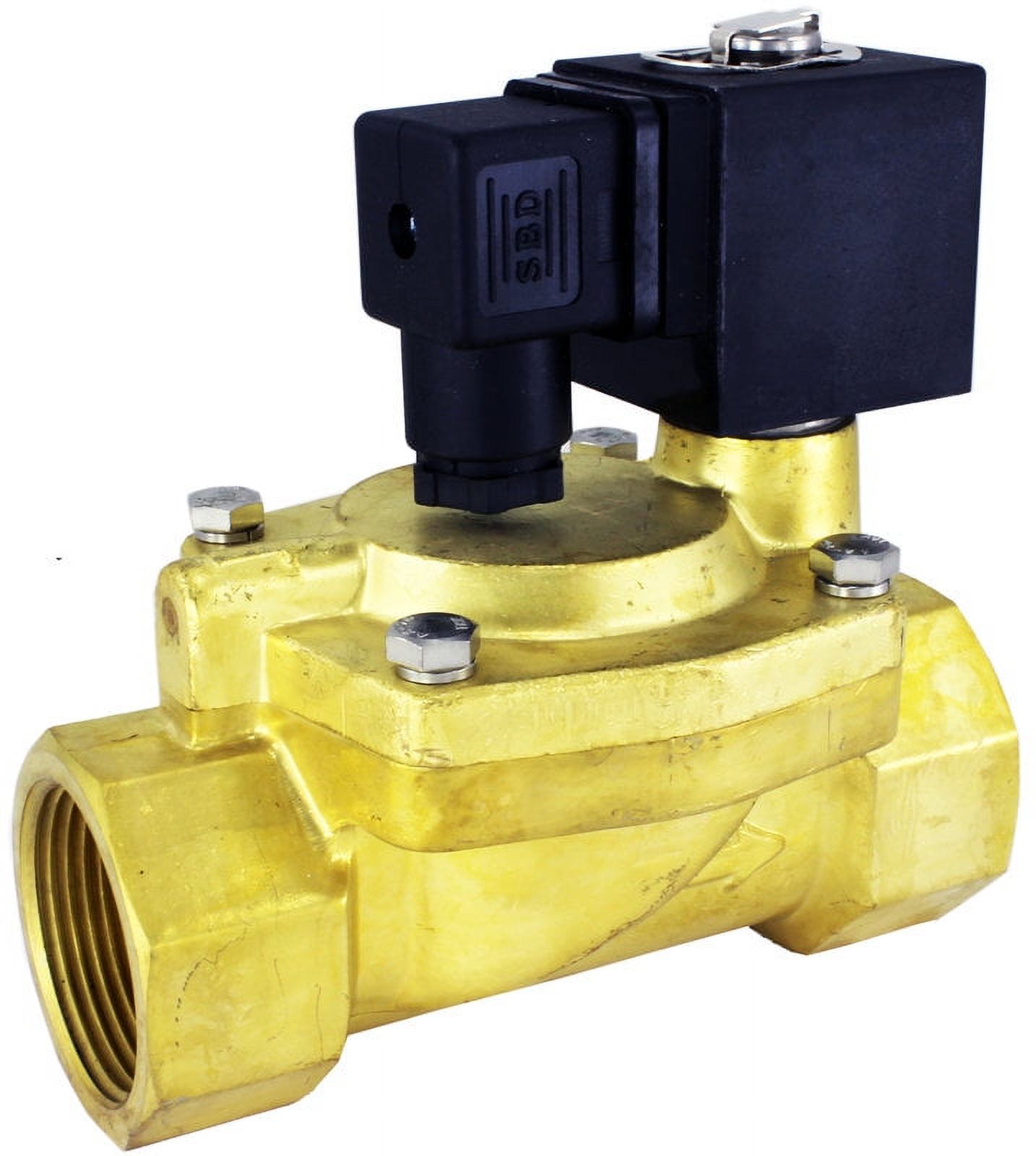 1-1/4" Normally Open Fountain Solenoid Valves DN32 Brass Waterproof Solenoid Valve For ...