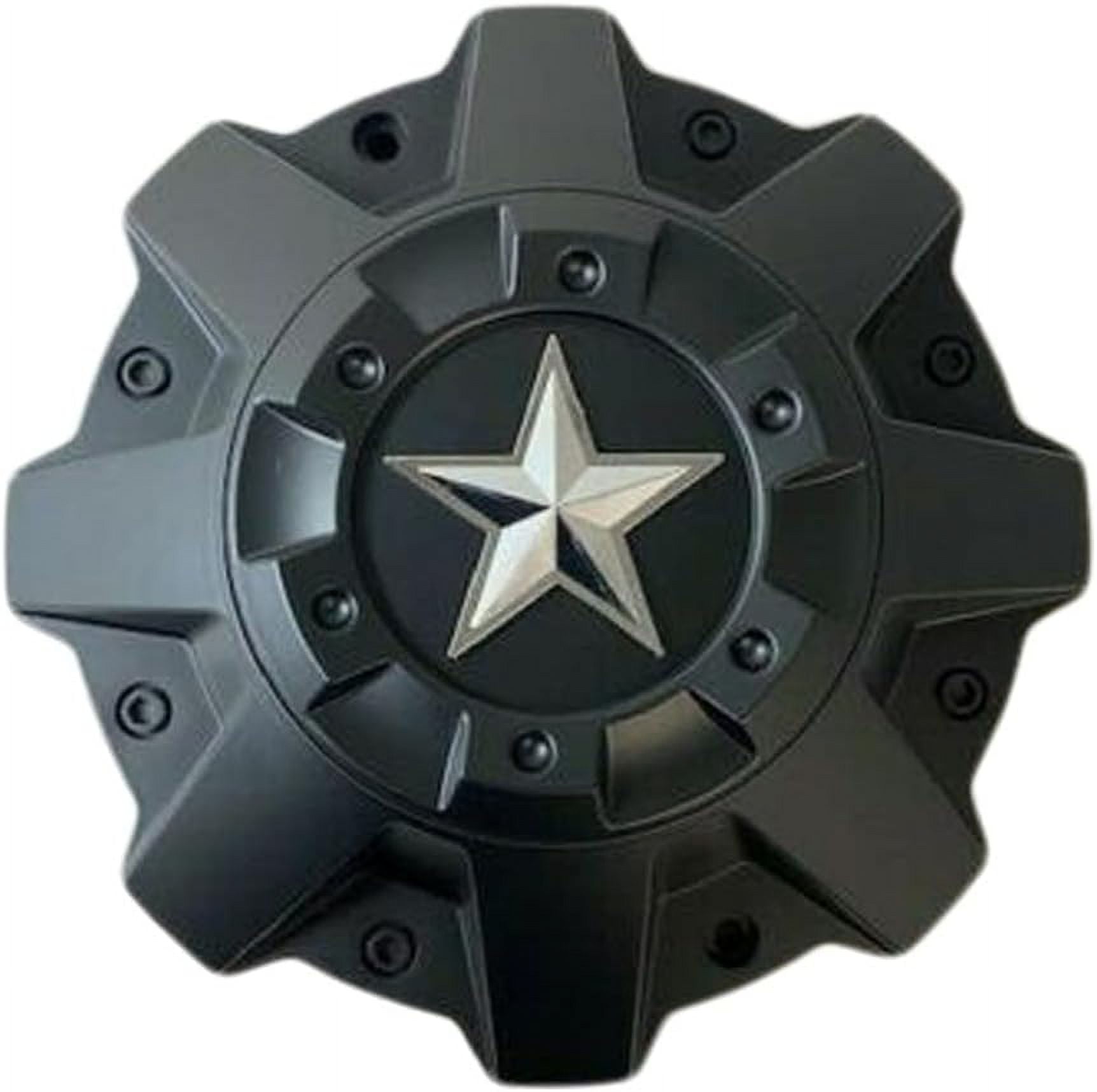 DFD Wheels C-051 Matte Black with Chrome Star Wheel - Walmart.com