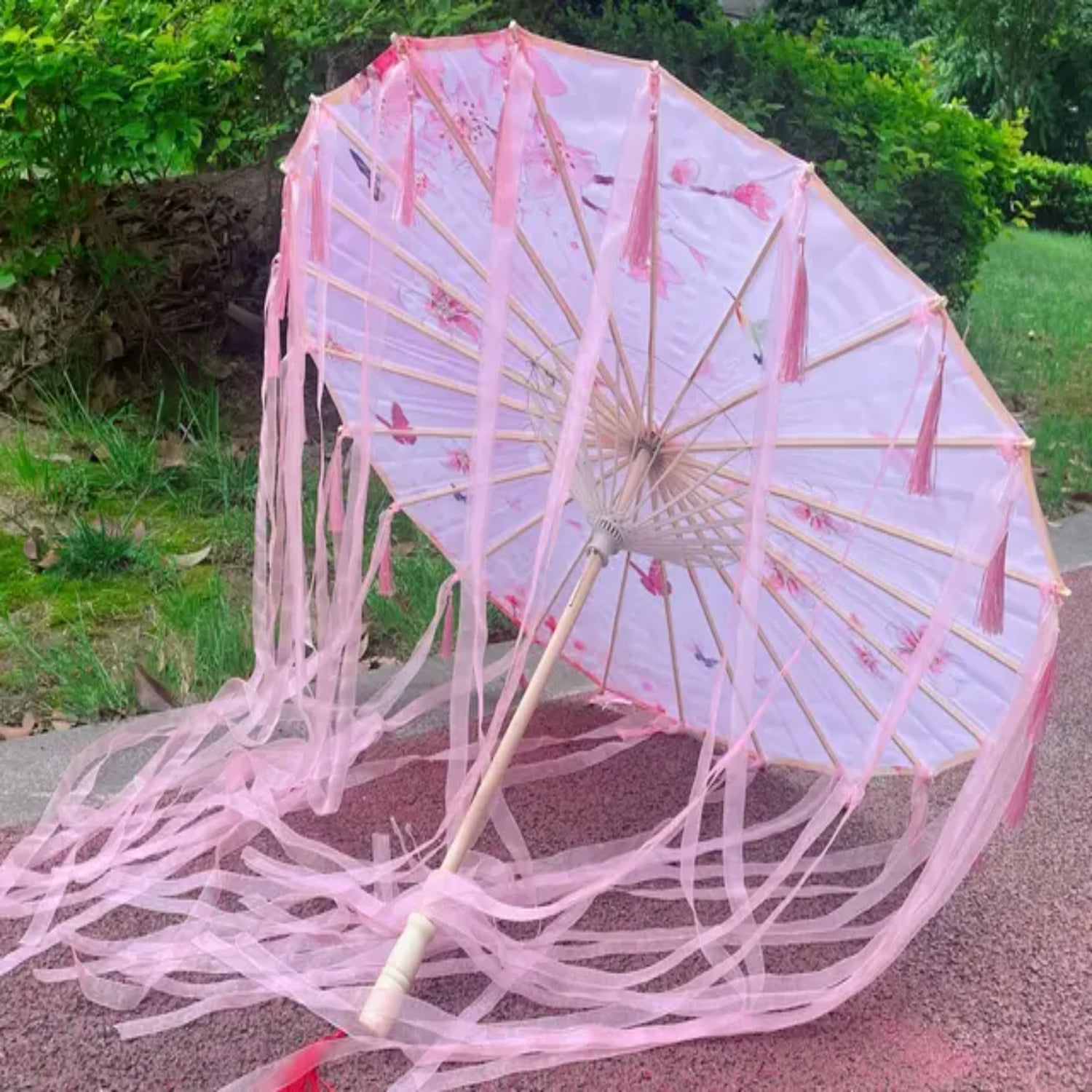 DFDIEJZ Antique Elegant Chinese Dance Performance Parasol with ...