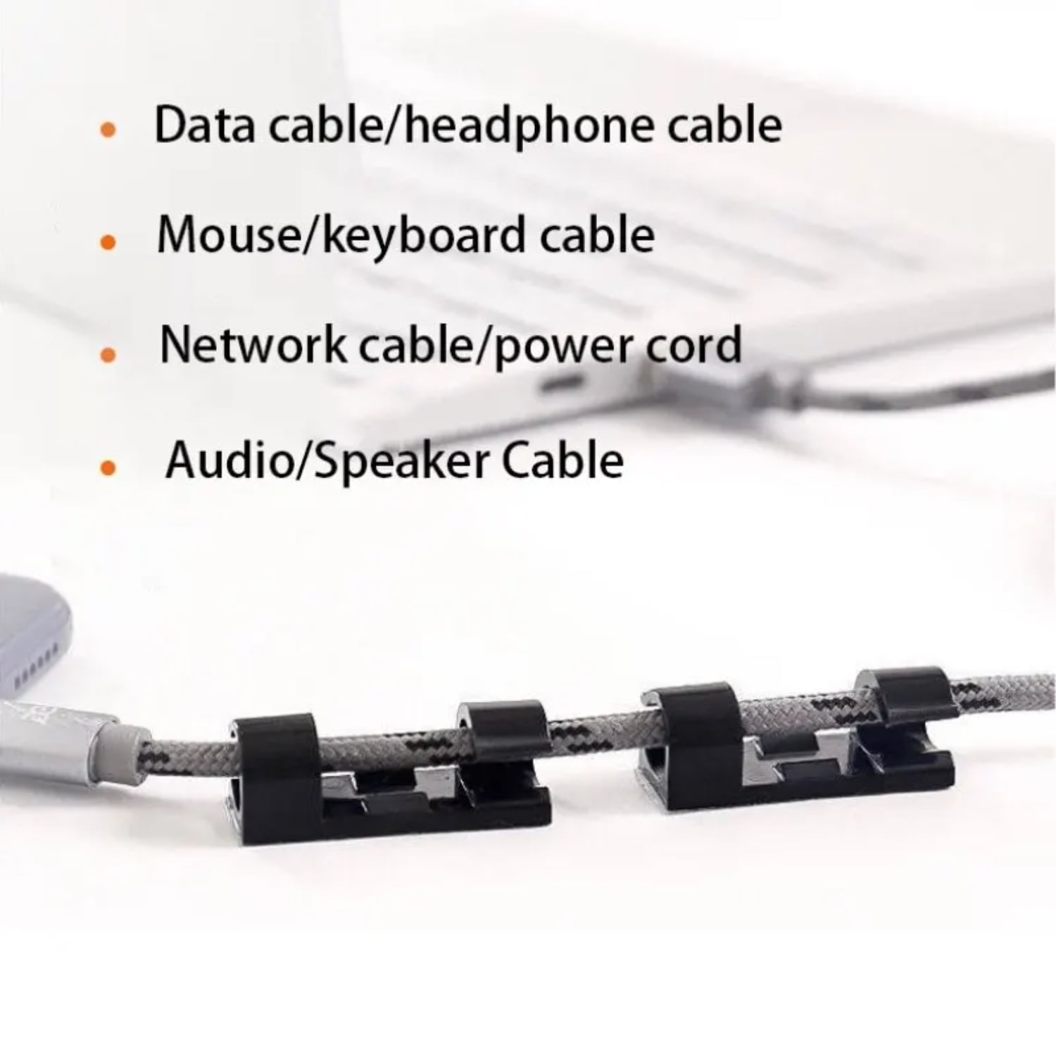 DFDIEJZ Efficient Premium Cable Management Clips for Decluttering Your ...