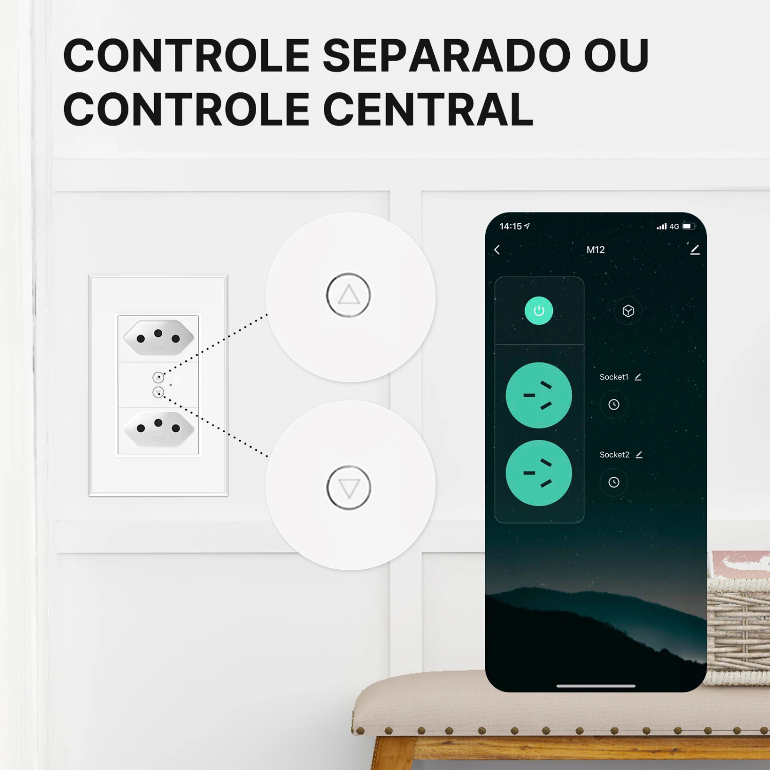 DFDIEJZ Effortless Integration Smart Wall Outlet Charger with Sleek ...