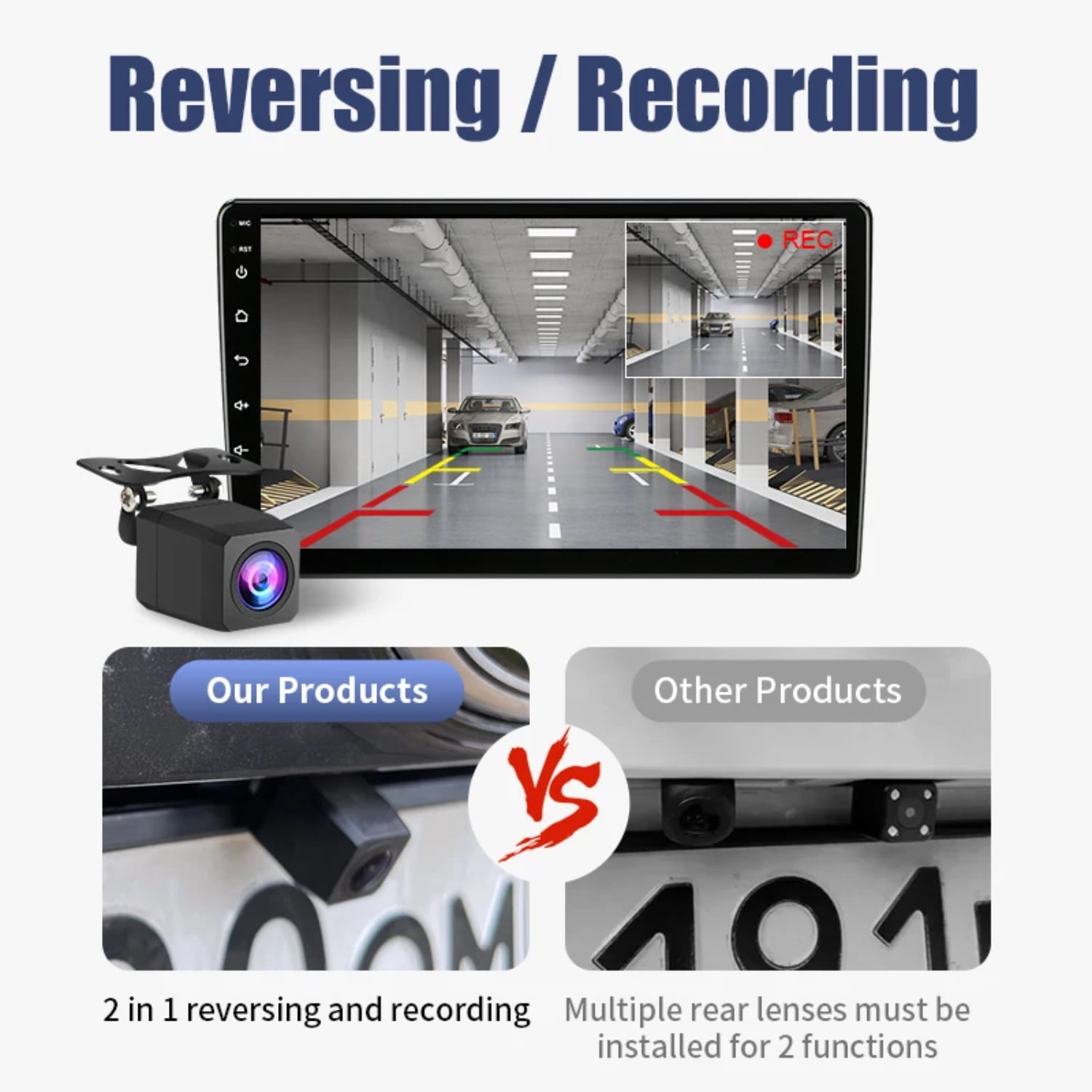 DFDIEJZ Enhanced Full HD 1080P Advanced Dual Recording USB Car DVR ...