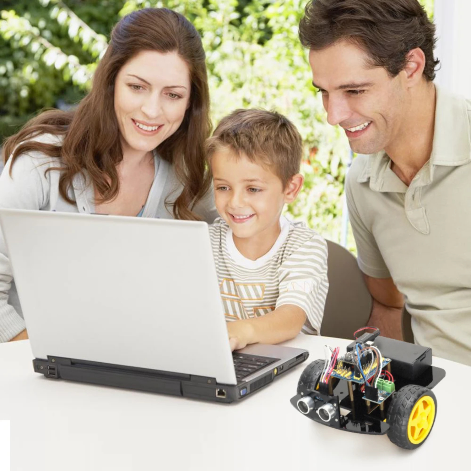 DFDIEJZ Enhanced Perfect Smart 2WD Robotic Kit for Beginners ...