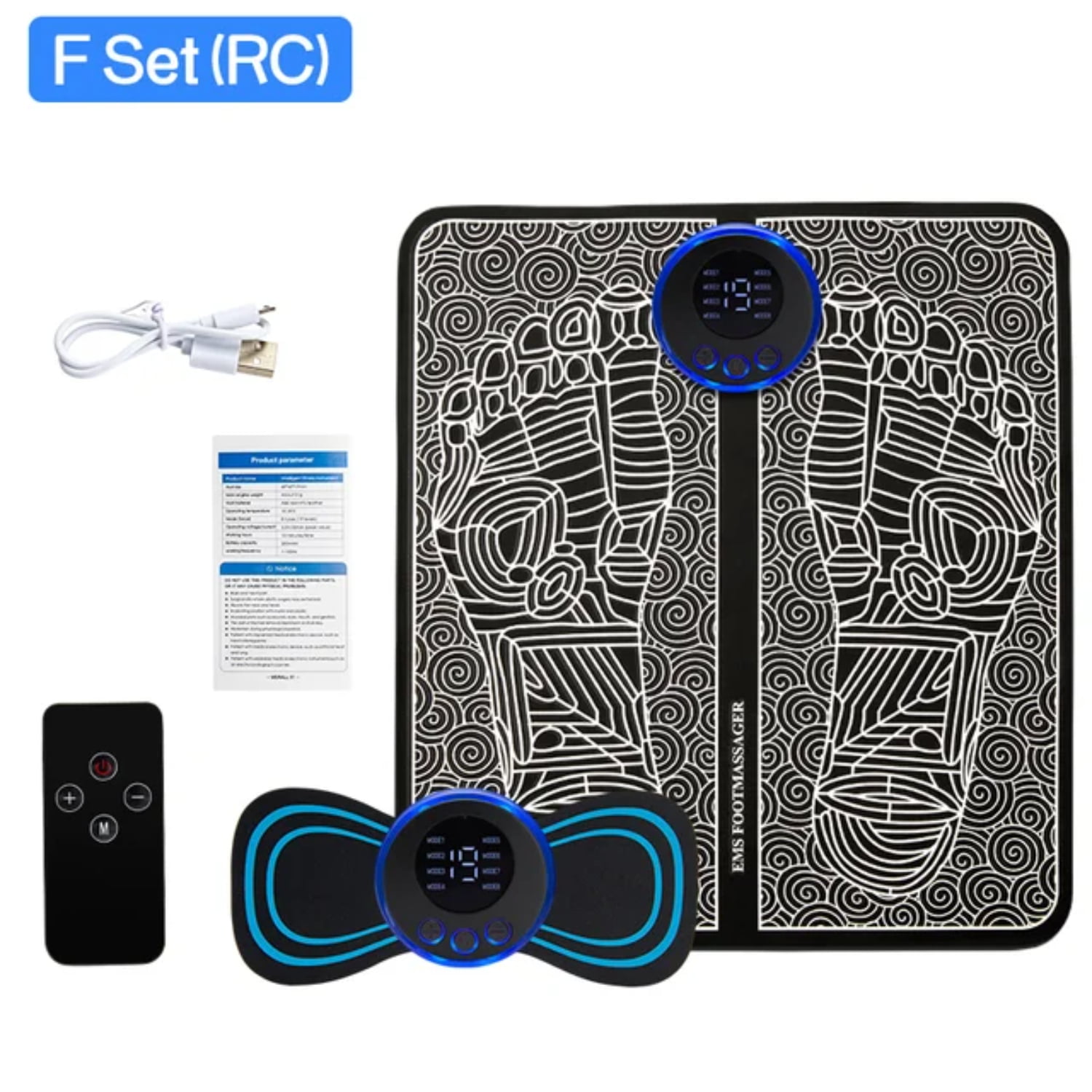 DFDIEJZ Enhanced portable EMS foot massager pad for ultimate relaxation ...