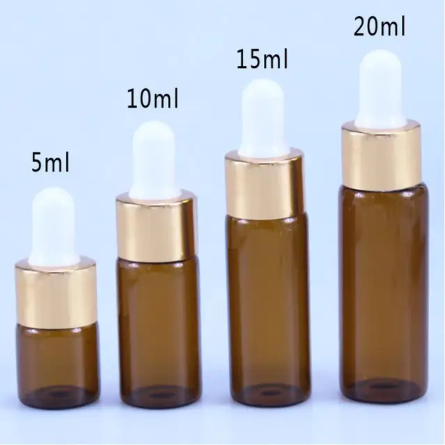 DFDIEJZ High-Quality Amber Glass Dropper Bottle Jars Vials With Pipette ...