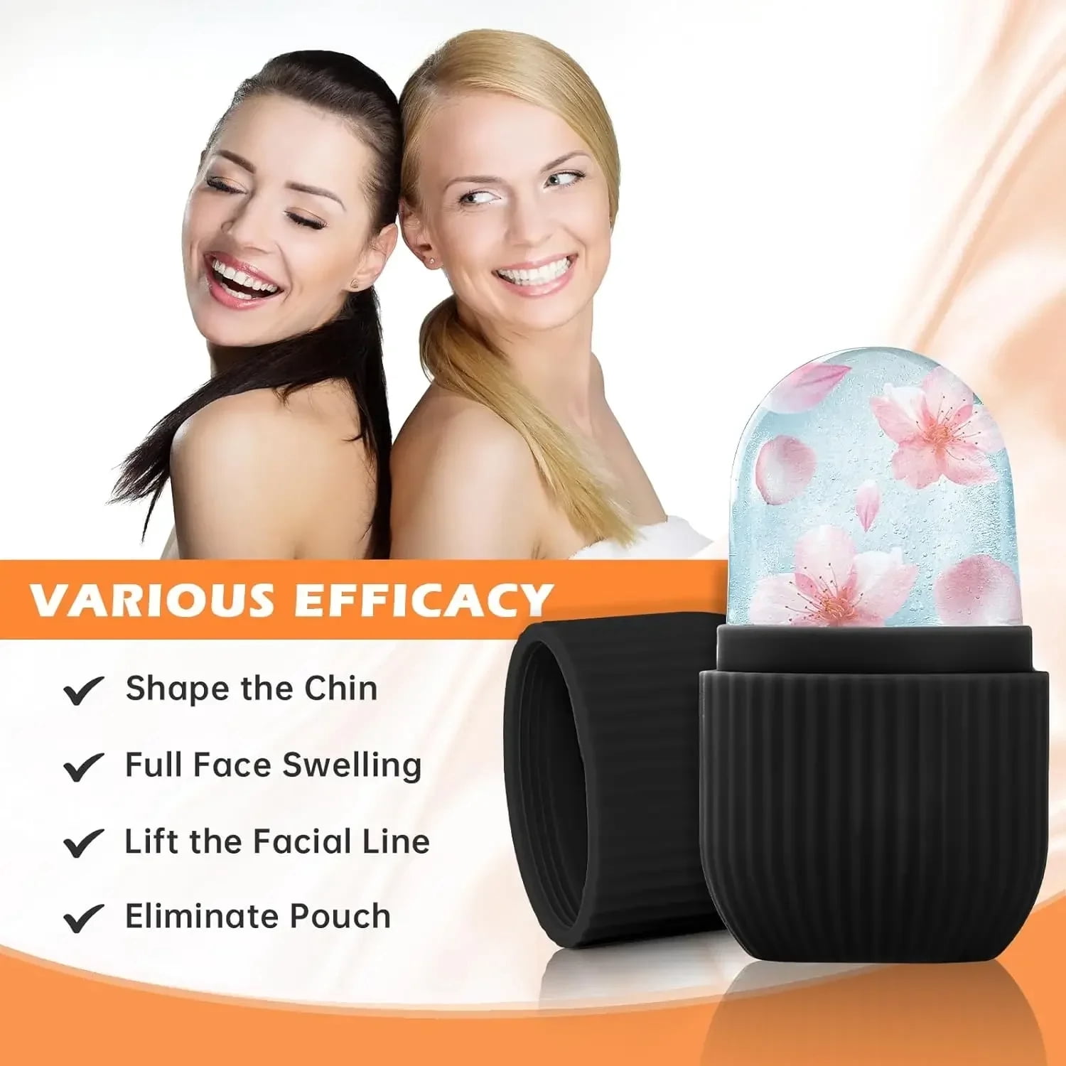 DFDIEJZ Rejuvenating Silicone Contouring Ice Cube Tray - Lifting Skin ...
