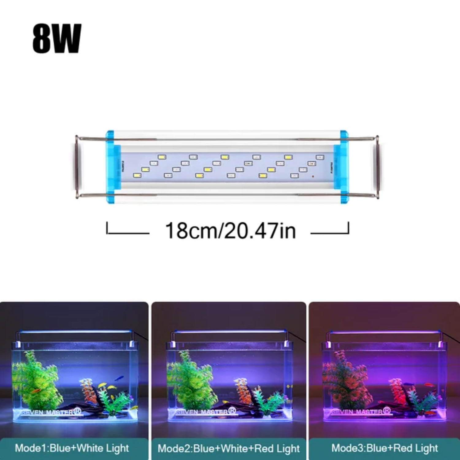 DFDIEJZ Superb slim and waterproof clip-on LED aquarium lighting for 18 ...