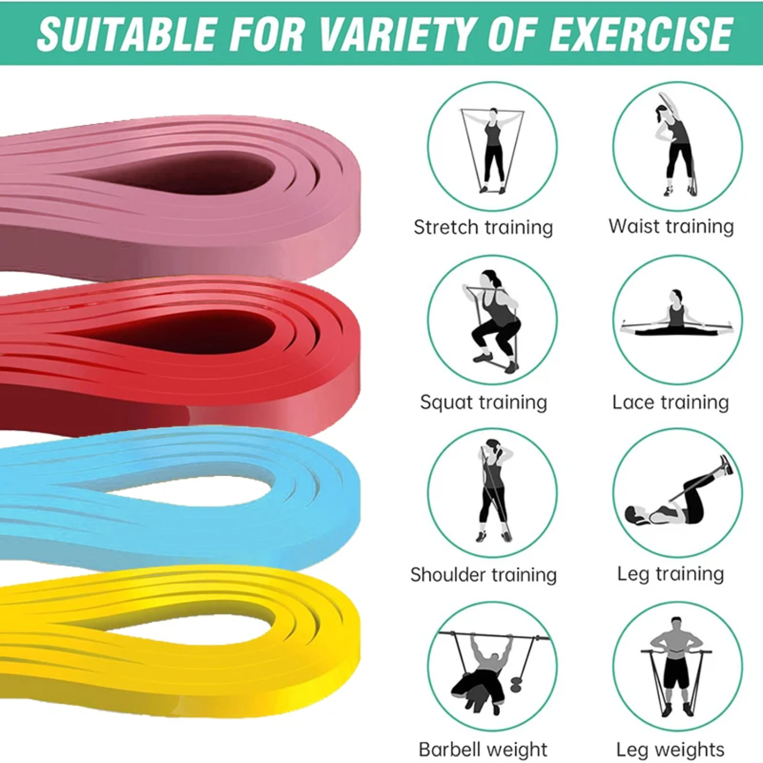 DFDIEJZ Superior Quality Enhanced Ultimate Elastic Yoga Resistance Band ...