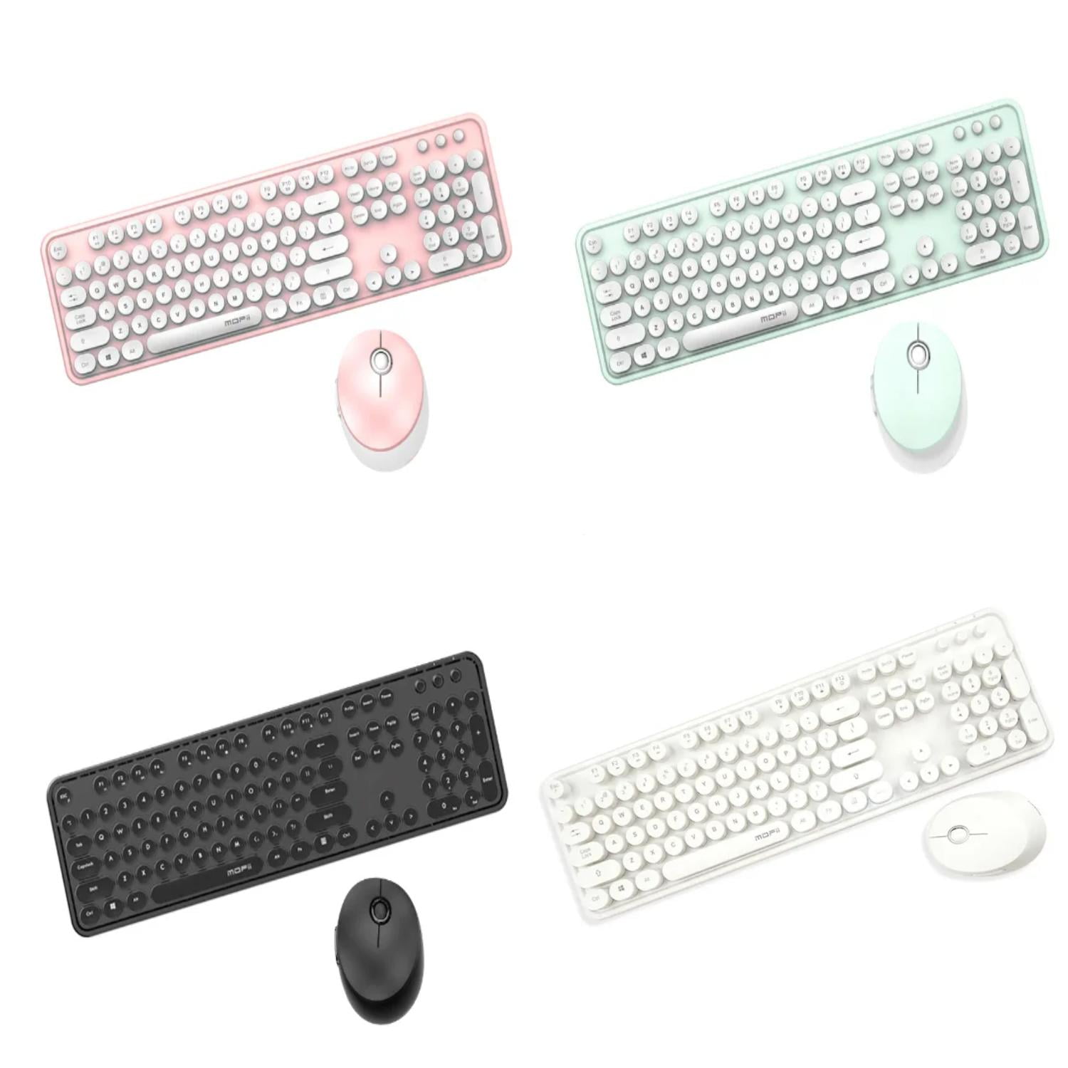 Dfdiejz Wireless Keyboard Mouse Combo 104 Key Full Size Usb Cordless