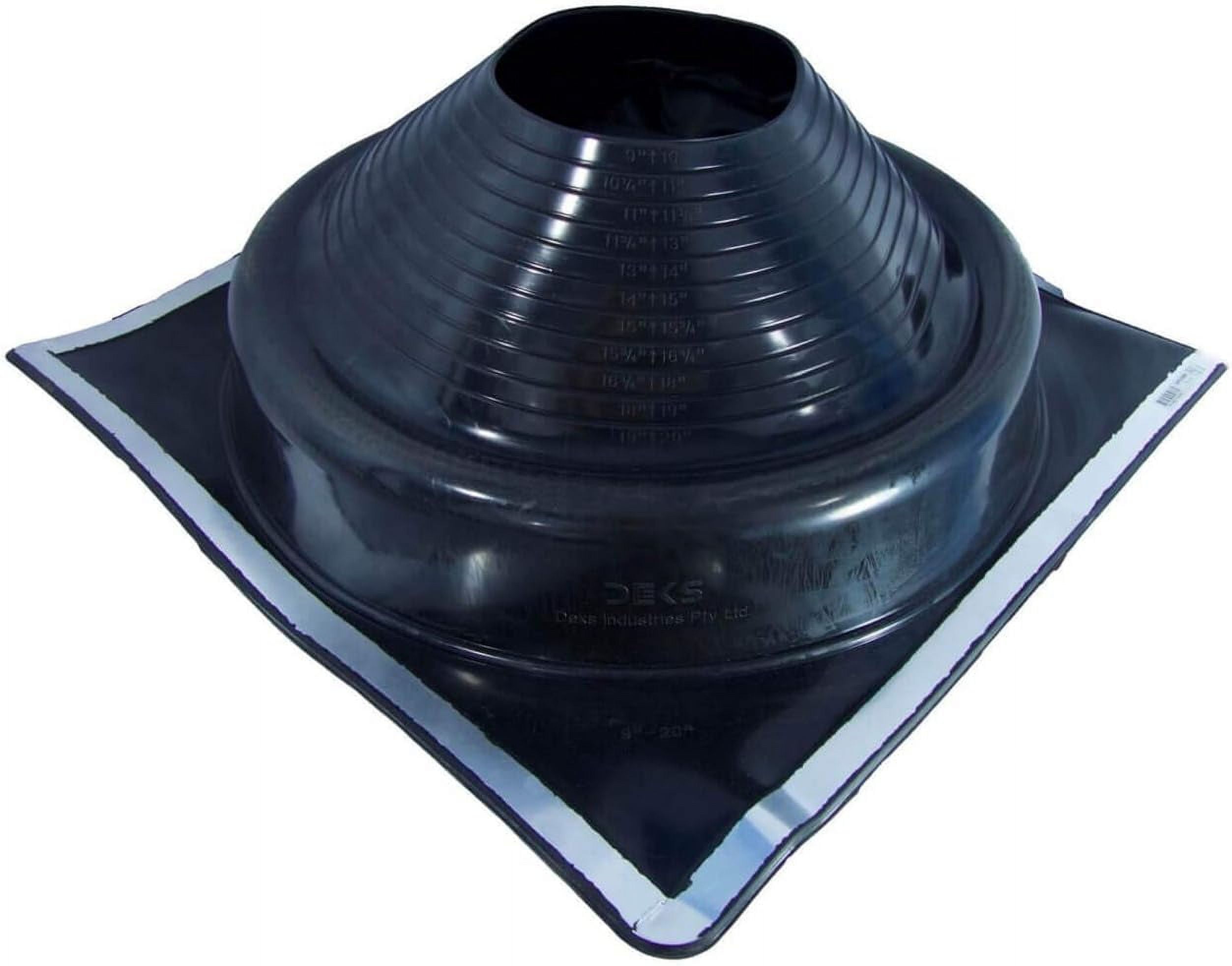 (DFE109B) Square Black EPDM Flexible Pipe Flashing, Roof Jack, Pipe ...