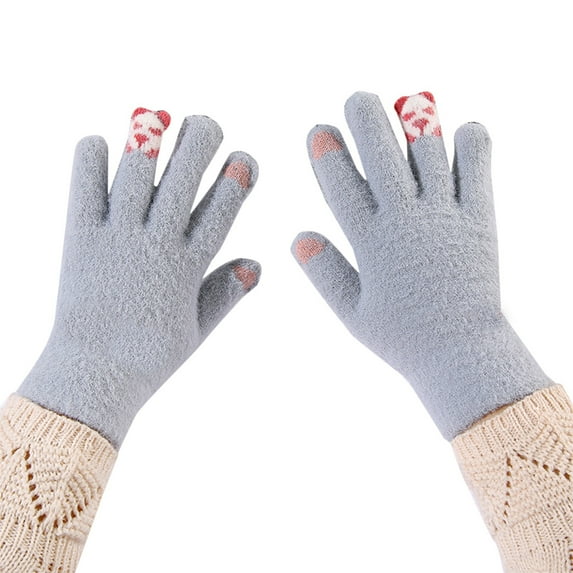 DFEK Cute Panda Winter Knitted Thermal Touchscreen Compatible for ...