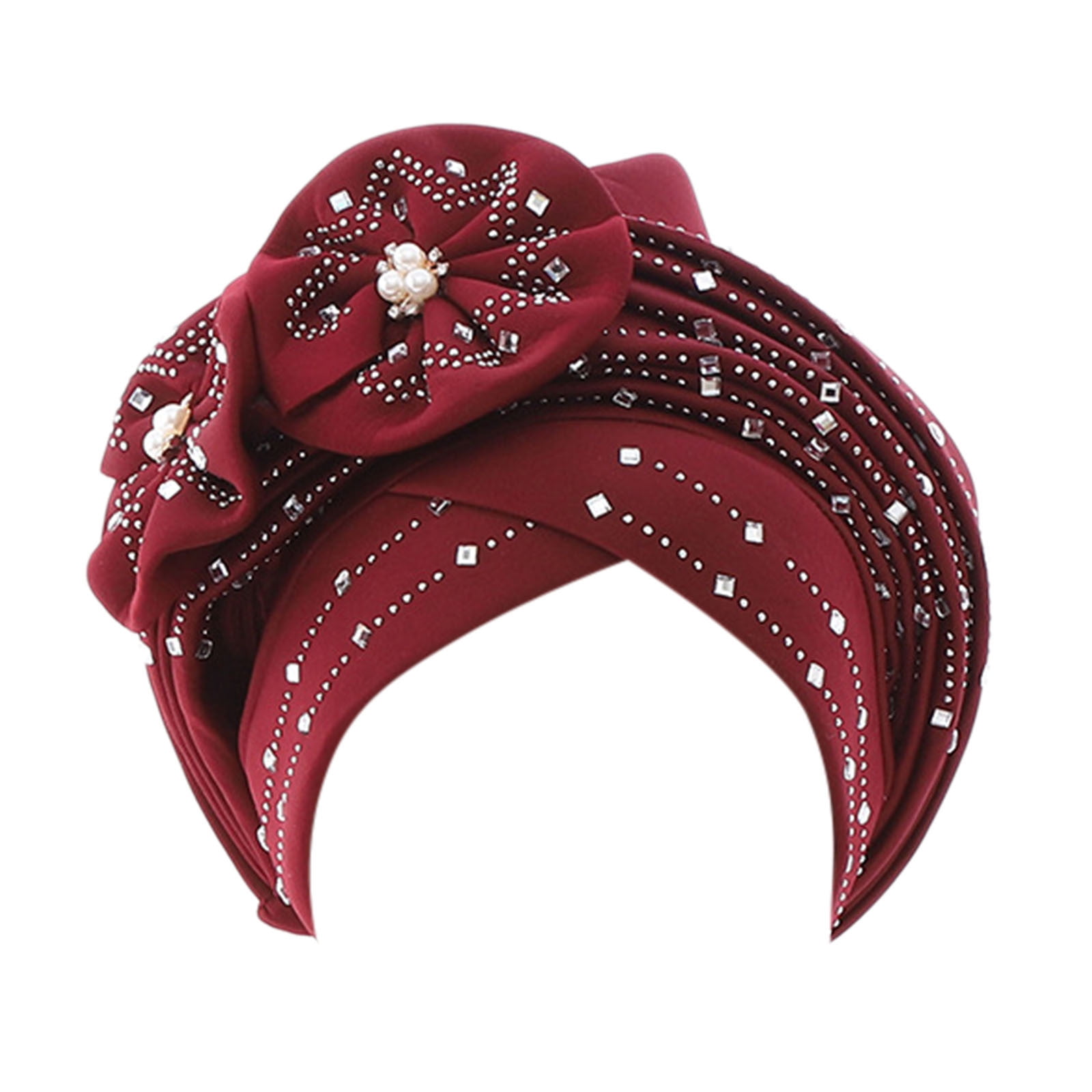 DFEK Fashionable Women's Beaded Braid Bucket Hat with Ruffle Trim and ...