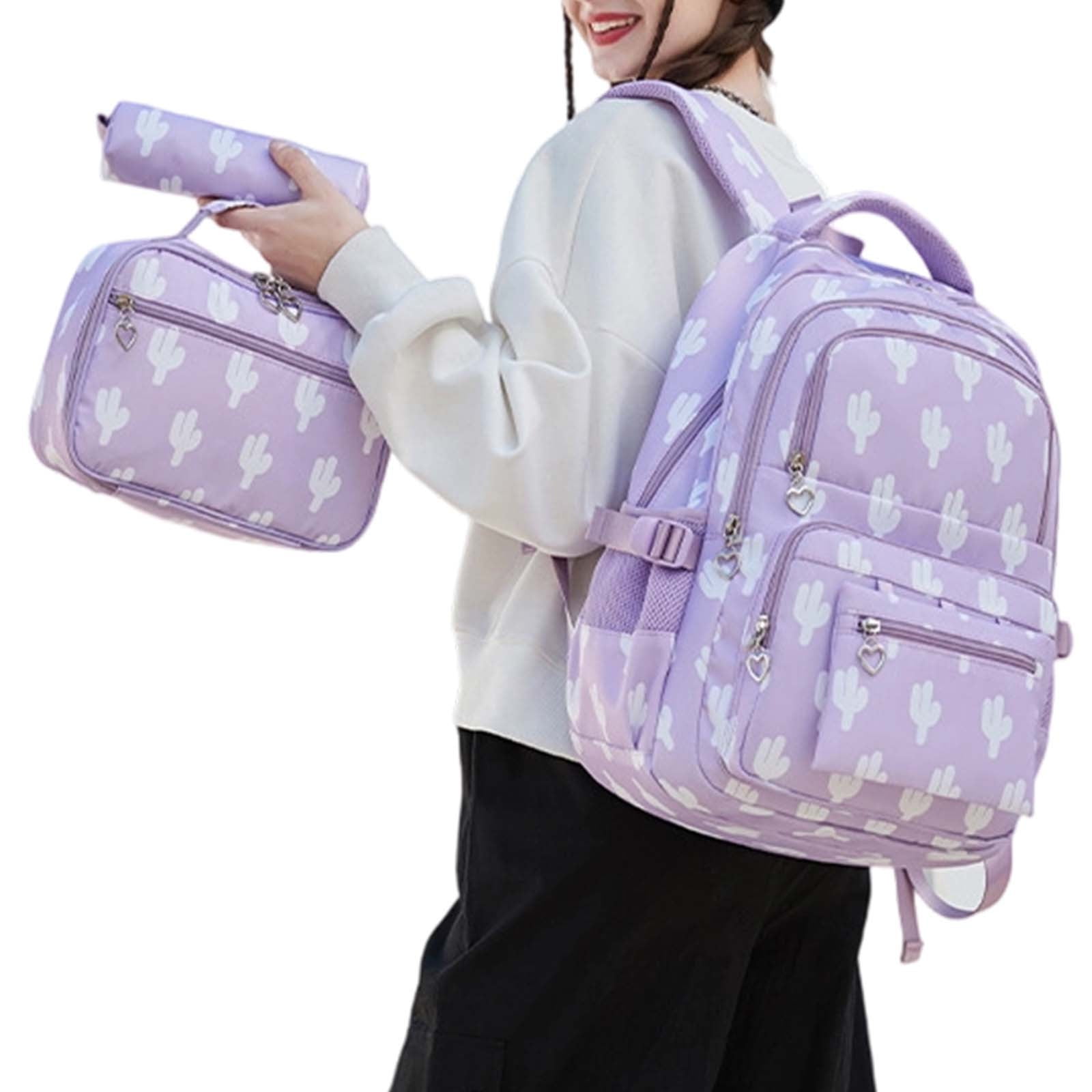 DFEK High Capacity Fashionable Three-Piece Backpack Set For Elementary ...