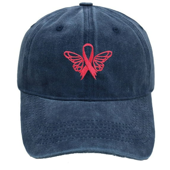 DFEK Unisex Embroidered Cancer Awareness Ribbon Baseball Cap for ...