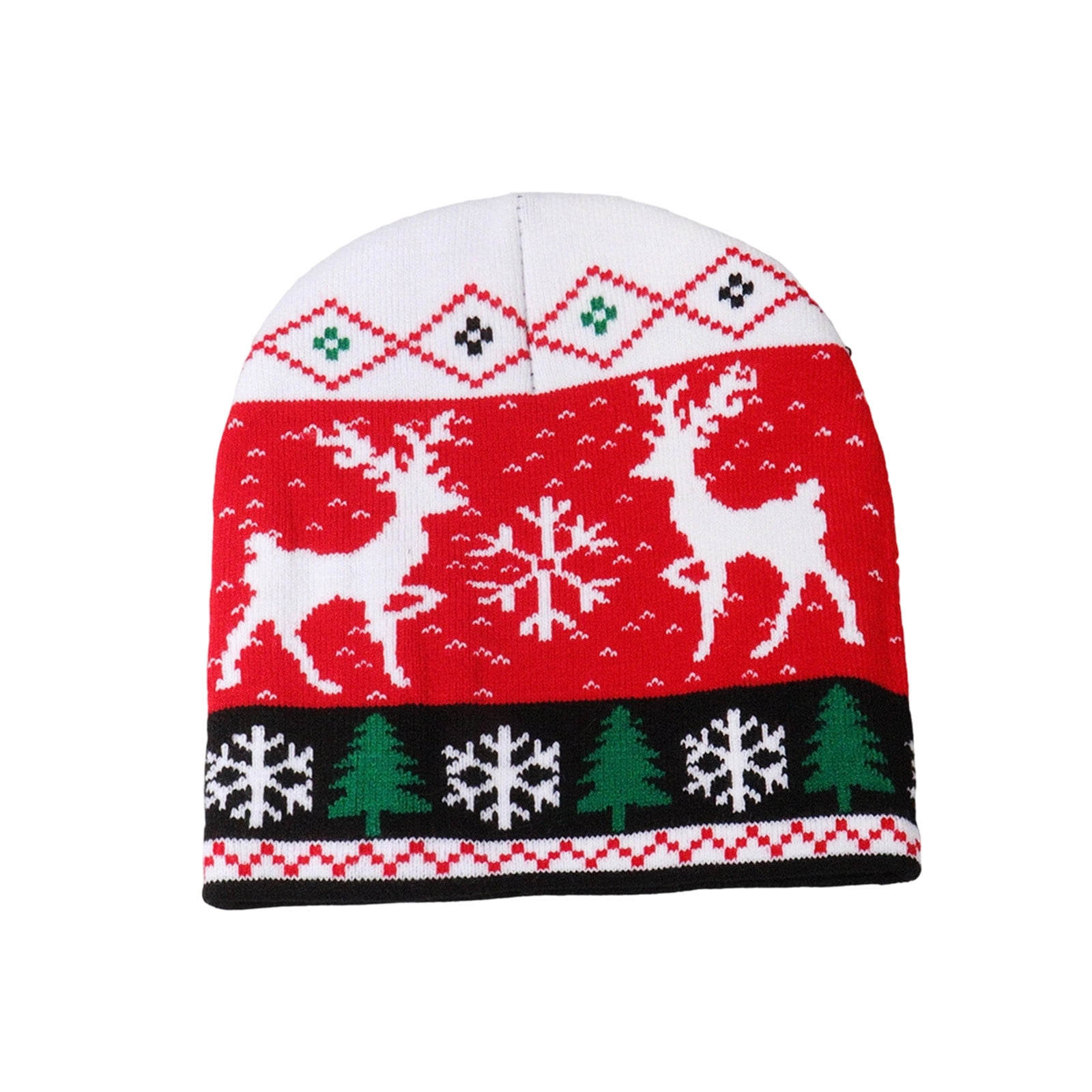 DFEK Unisex Thermal Knitted Winter Trapper Cap With Ear For Cold ...