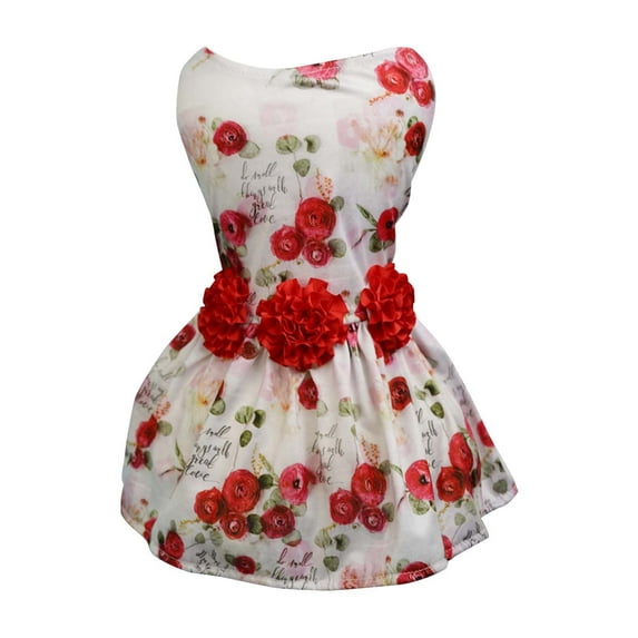 DFEK Valentine's Day Summer Cute Dress for Small Medium Dogs Festive ...