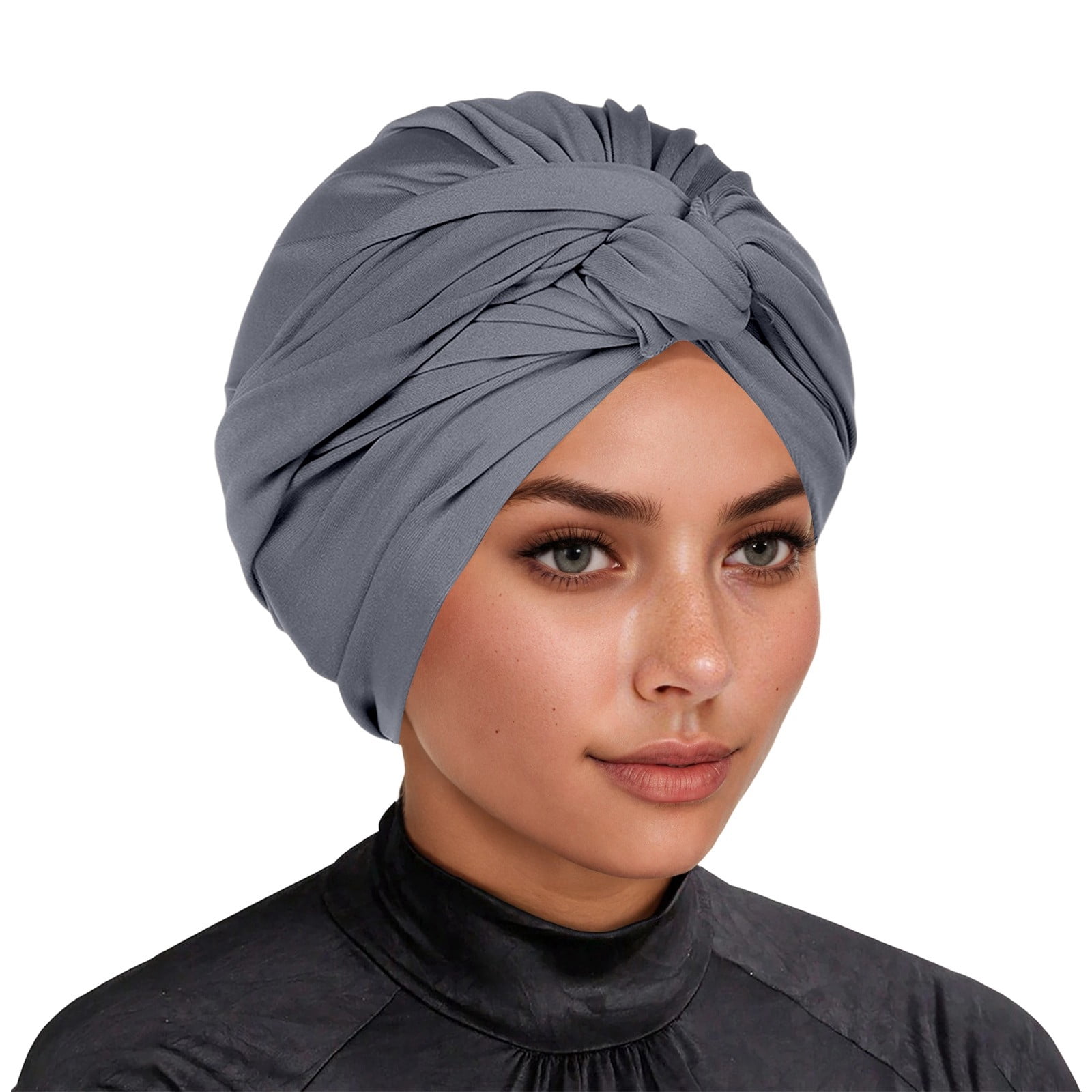 DFEK Versatile Soft Stretchy Turban Style Head Cover Scarf Hat Wrap For ...
