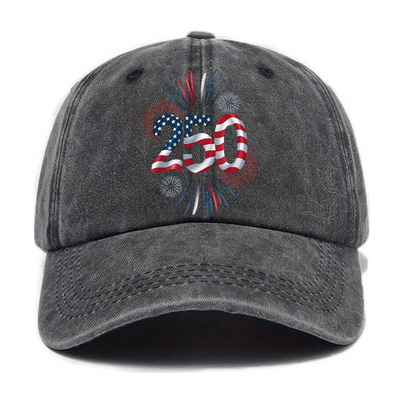 DFEK Washed Soft Top Baseball Cap With Letter Print For Summer Outdoor ...