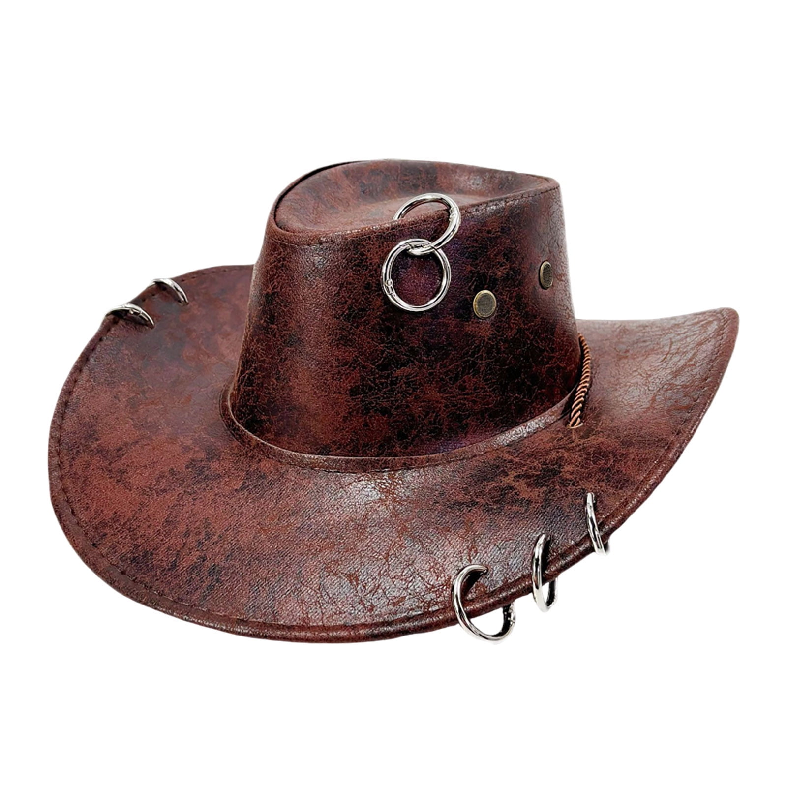 DFEK Western Cowboy Sun Hat with Wide Brim for Outdoor Leisure and ...