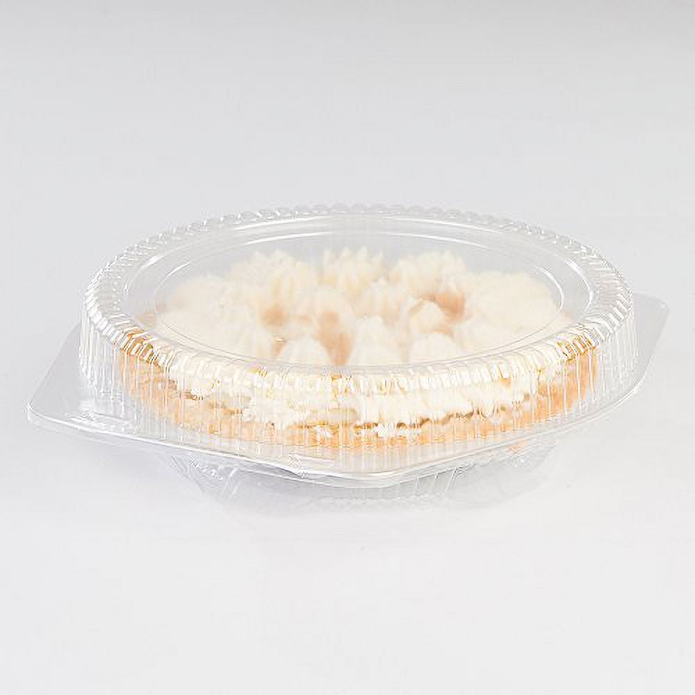 DFI Clamshell 9" Shallow Pie Container with Hinged Lid LBH-992 Clear ...