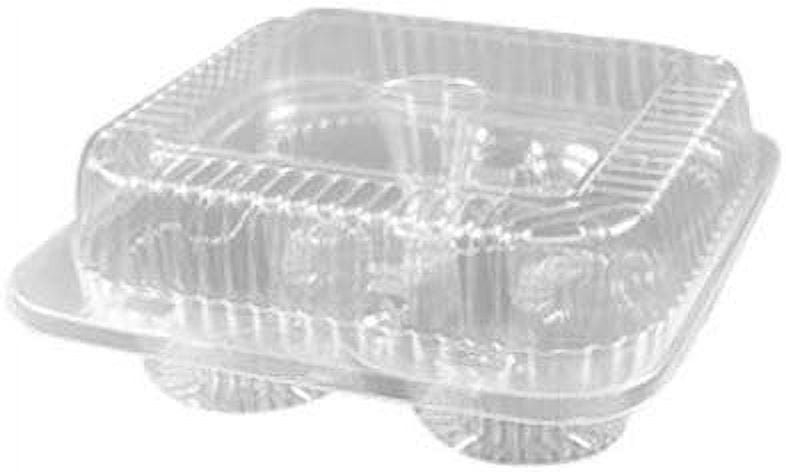 DFI Detroit Forming LBH6404 Clear Hinged Plastic Container for 4 ...