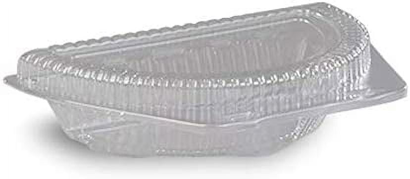 DFI LBN-9000 9" Clear Plastic, Half Pie Container with Shallow Locking ...