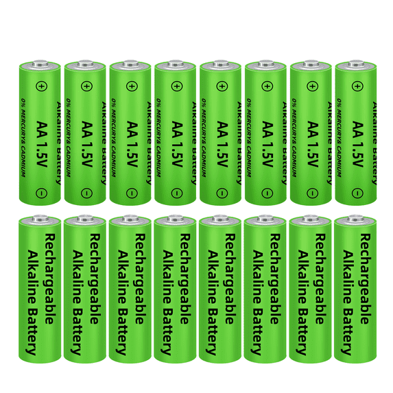 DFITO 1.5V AA Alkaline Rechargeable Battery Pack, 16PCS - Walmart.com