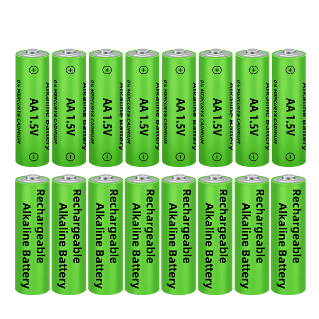 DFITO 1.5V Alkaline AA Rechargeable Battery Cell, 16PCS - Walmart.com