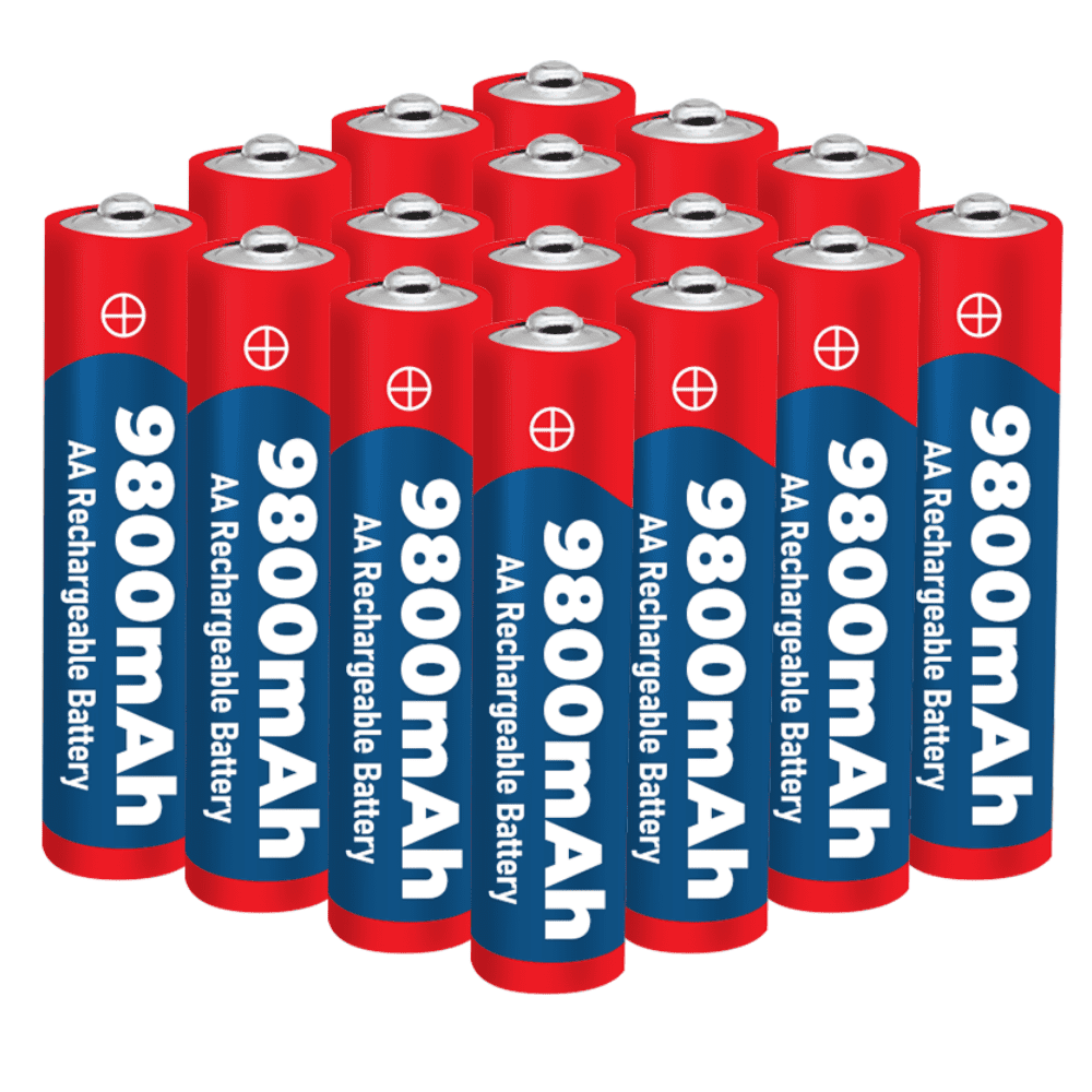 DFITO 16-Pack AA Alkaline High-Performance Batteries, 1.5 Volt, Long-Lasting Power, Rechargeable ...