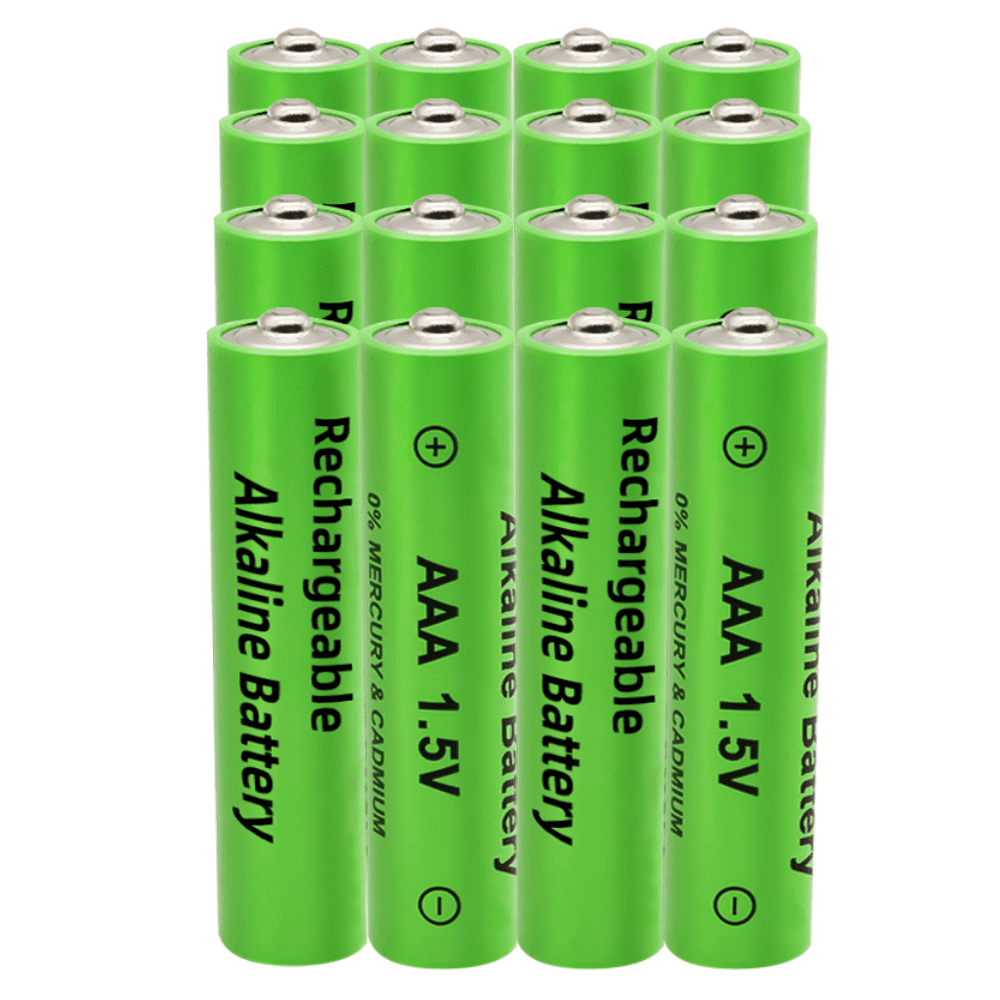 DFITO 16-Pack Rechargeable AAA Alkaline High-Capacity Batteries, 3000 ...
