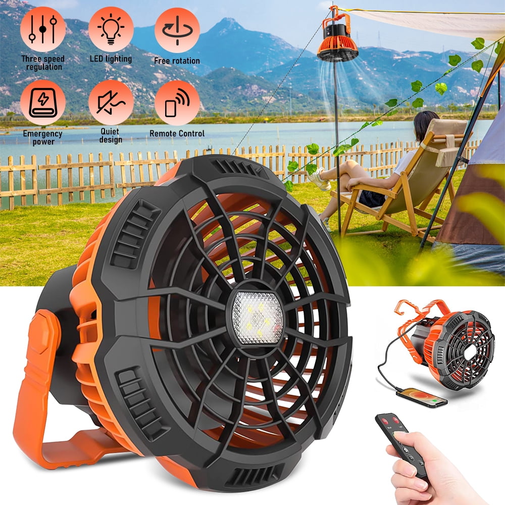 DFITO 17 cm 3-Speed Remote Controlled Clip On Portable Fan - Walmart.com