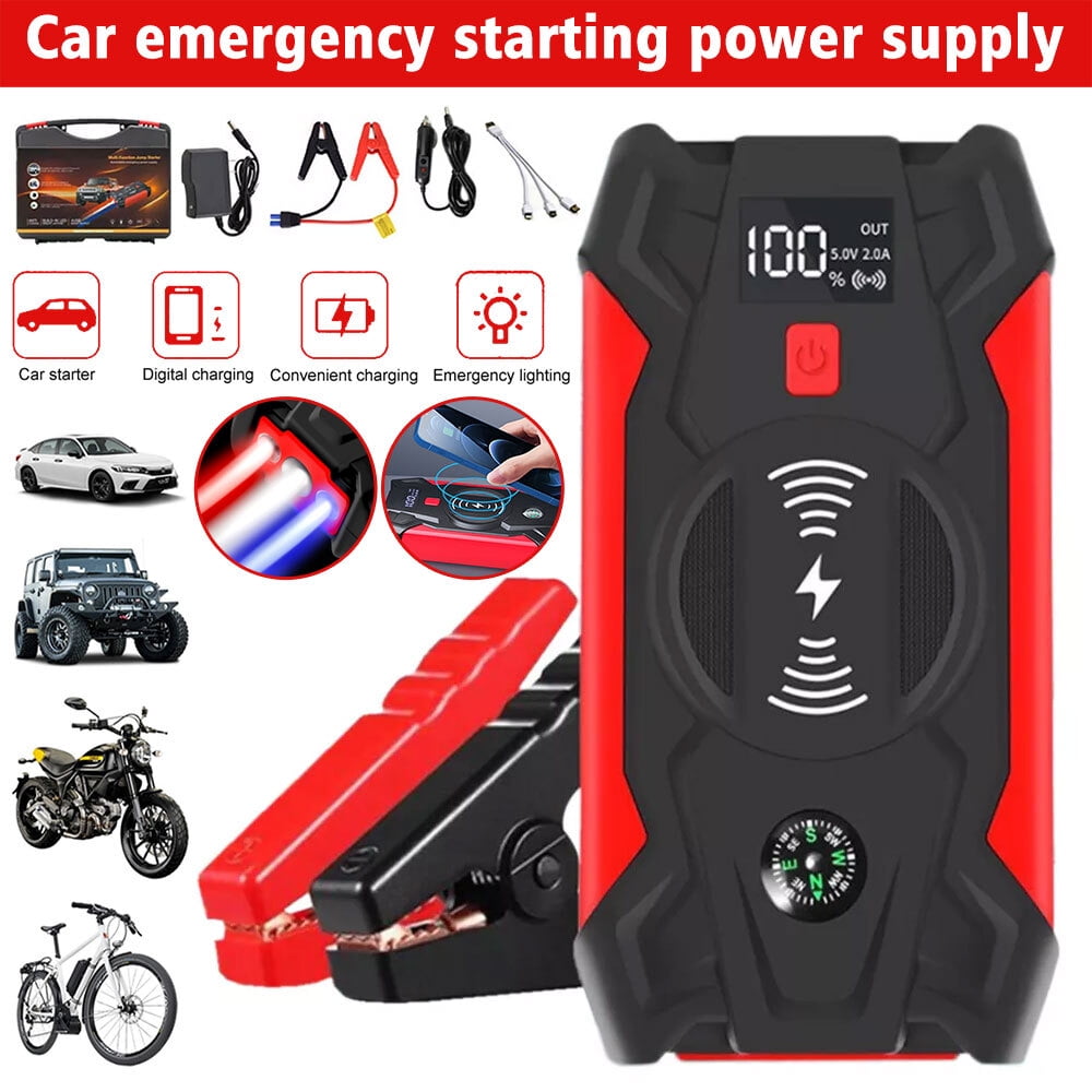 DFITO 20000mAh 1200A Peak Automotive Jump Starter with 10W Wireless ...
