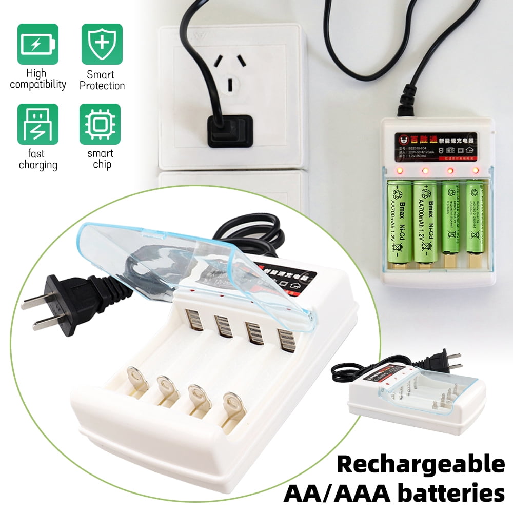 DFITO Universal AA/AAA Rechargeable Battery Charger, 4 Slots, 1.5V ...