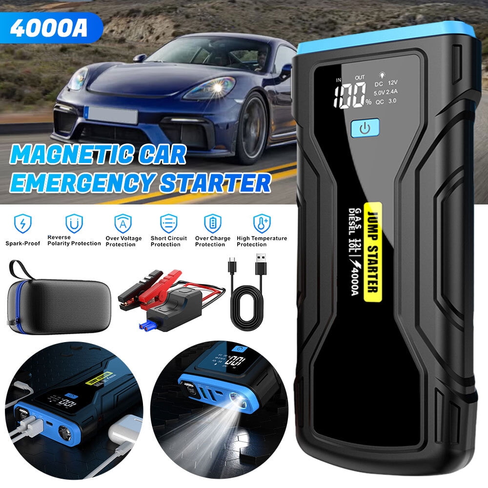 DFITO Car Jump Starter 4000A Jump Starter Battery Pack for Up to 4.0L ...