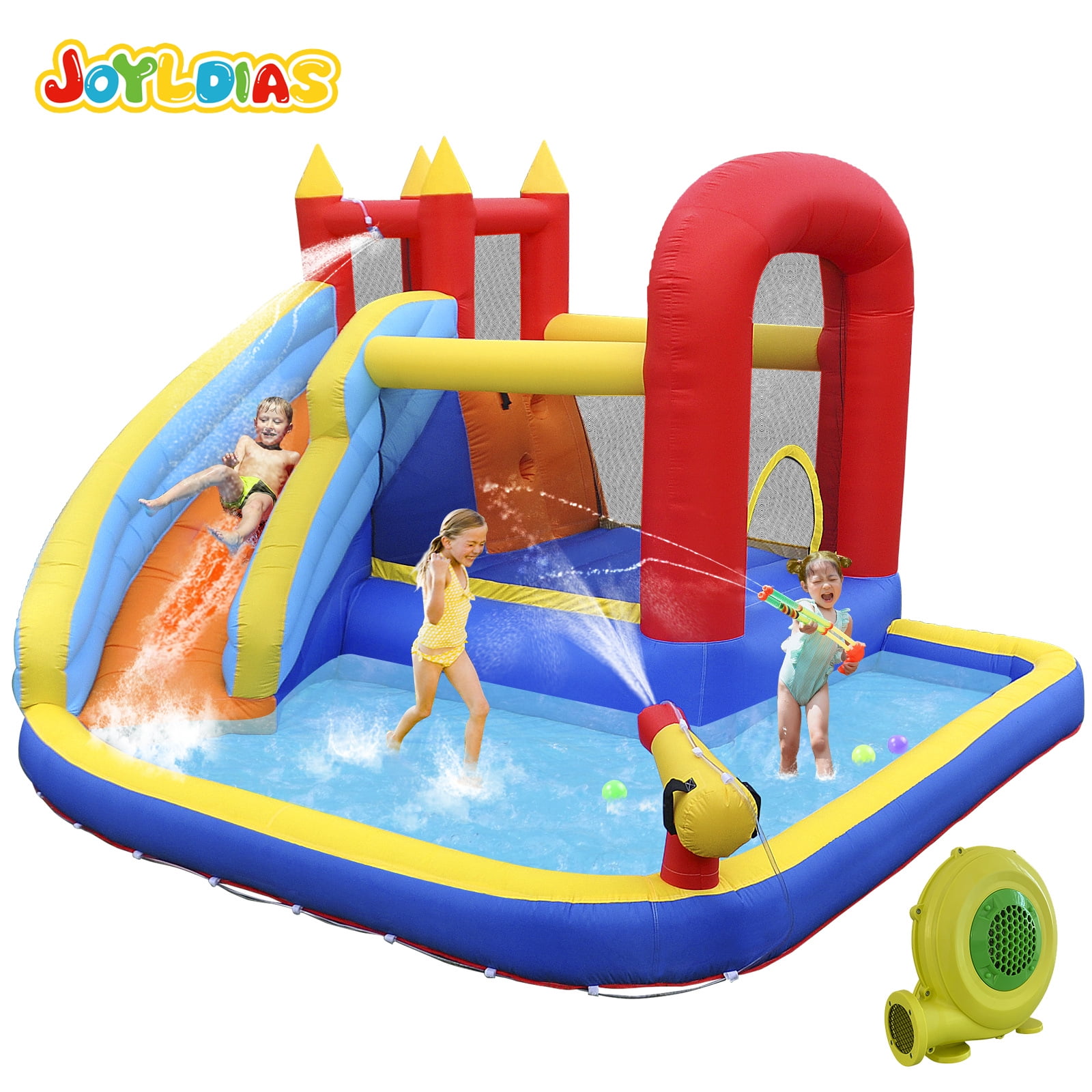 DFITO Kids Large Inflatable Bounce House Jumping Castle With Blower ...
